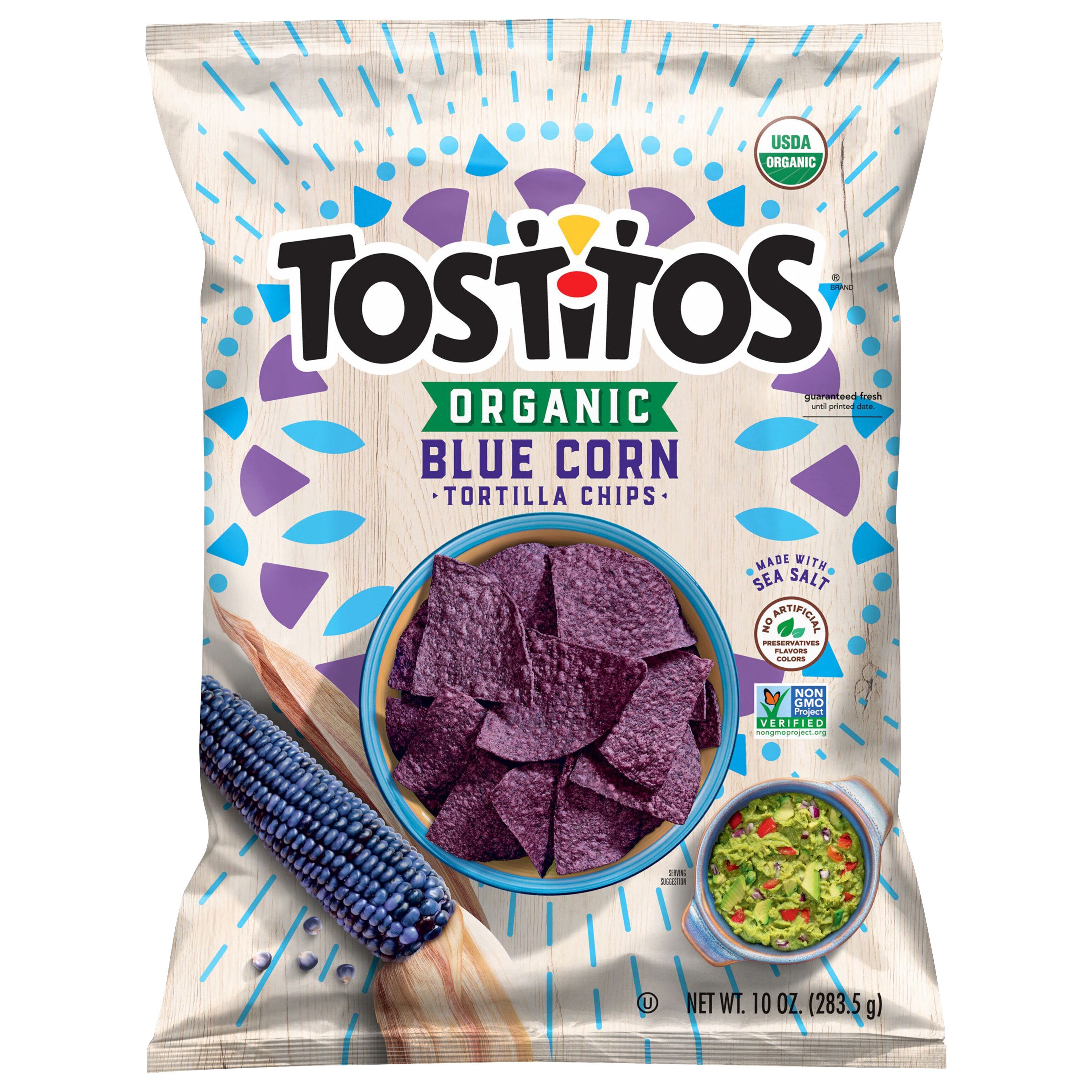 Tostitos Organic Blue Corn Tortilla Chips - Shop Chips at H-E-B