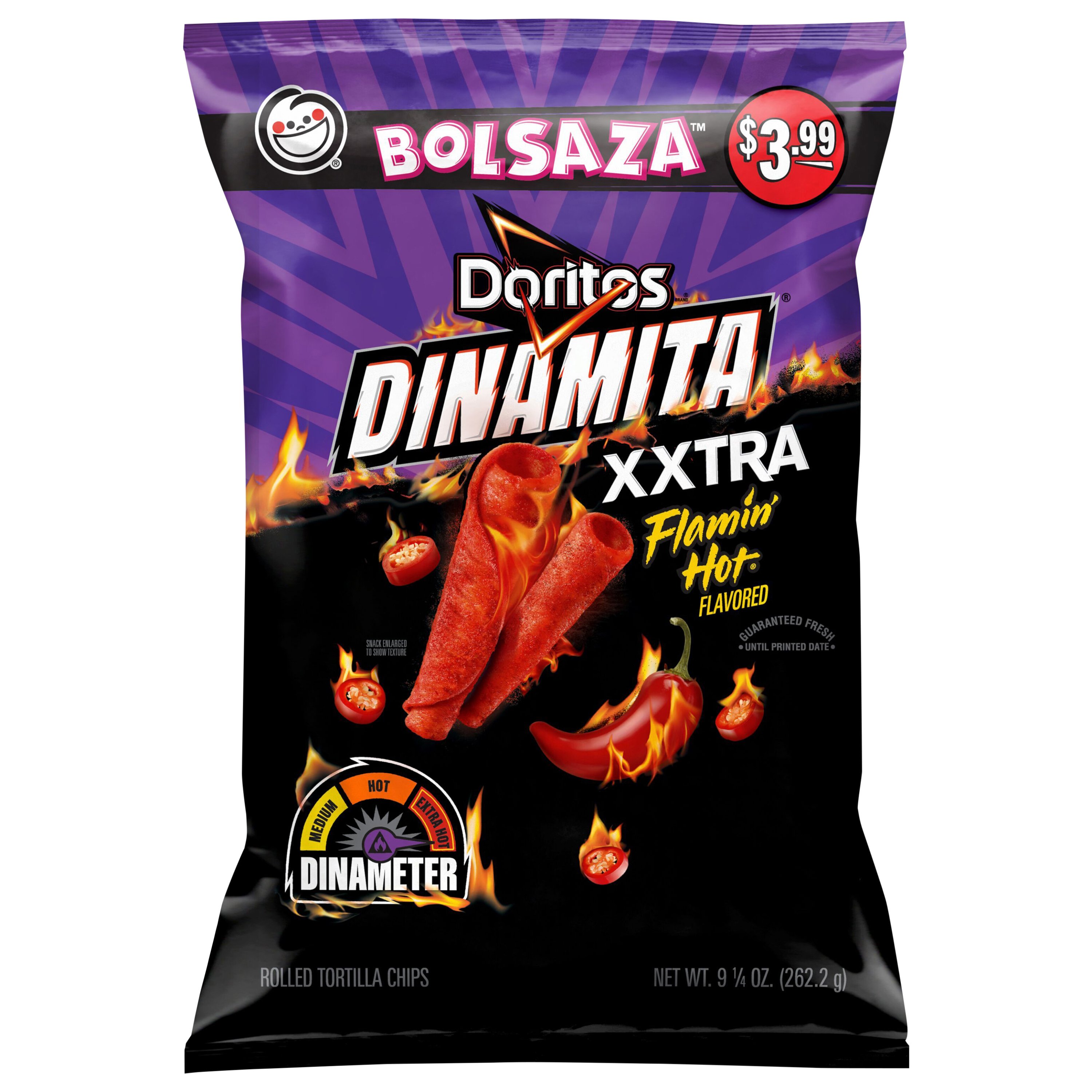 Doritos Dinamita Xxtra Flamin' Hot Rolled Tortilla Chips - Shop Chips ...