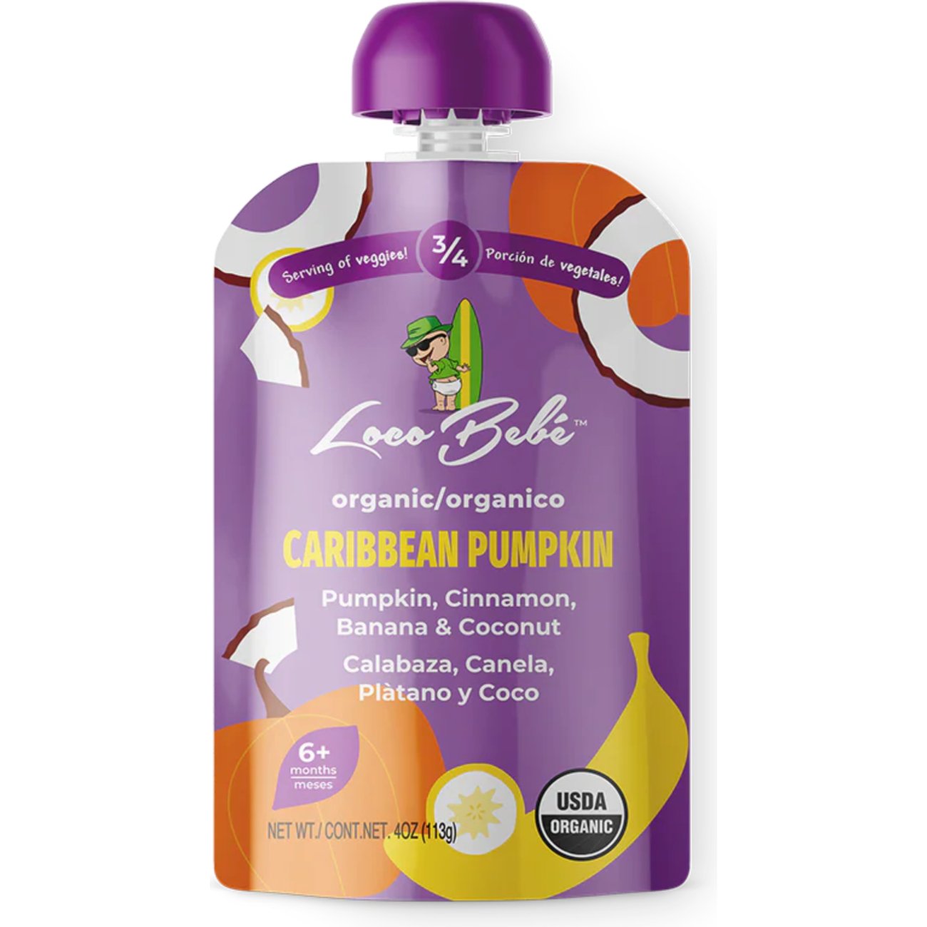 Loco Bebe Organic Baby Food Purée - Caribbean Pumpkin - Shop Baby food ...