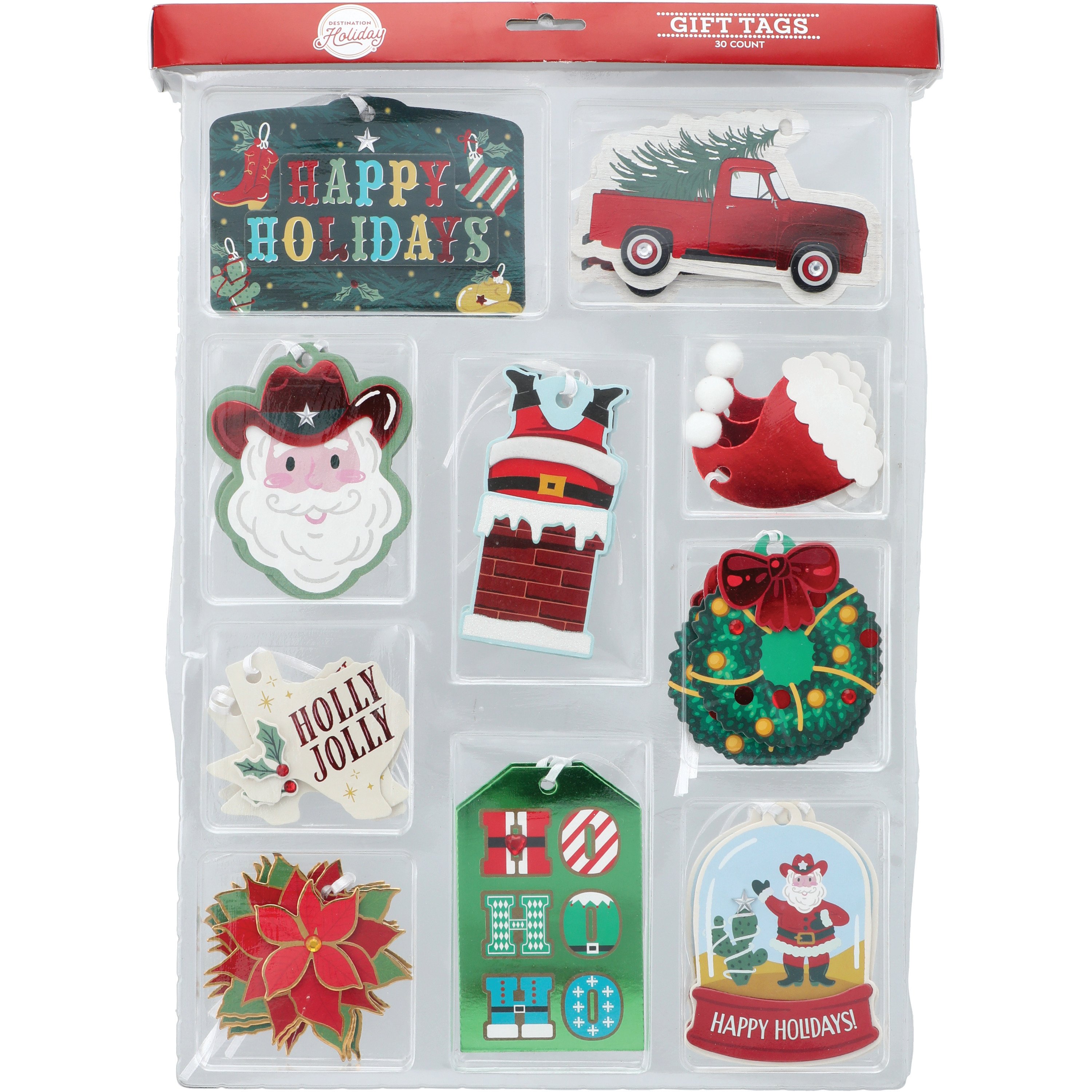 Destination Holiday Figural Gift Tag Set - Shop Gift wrap at H-E-B