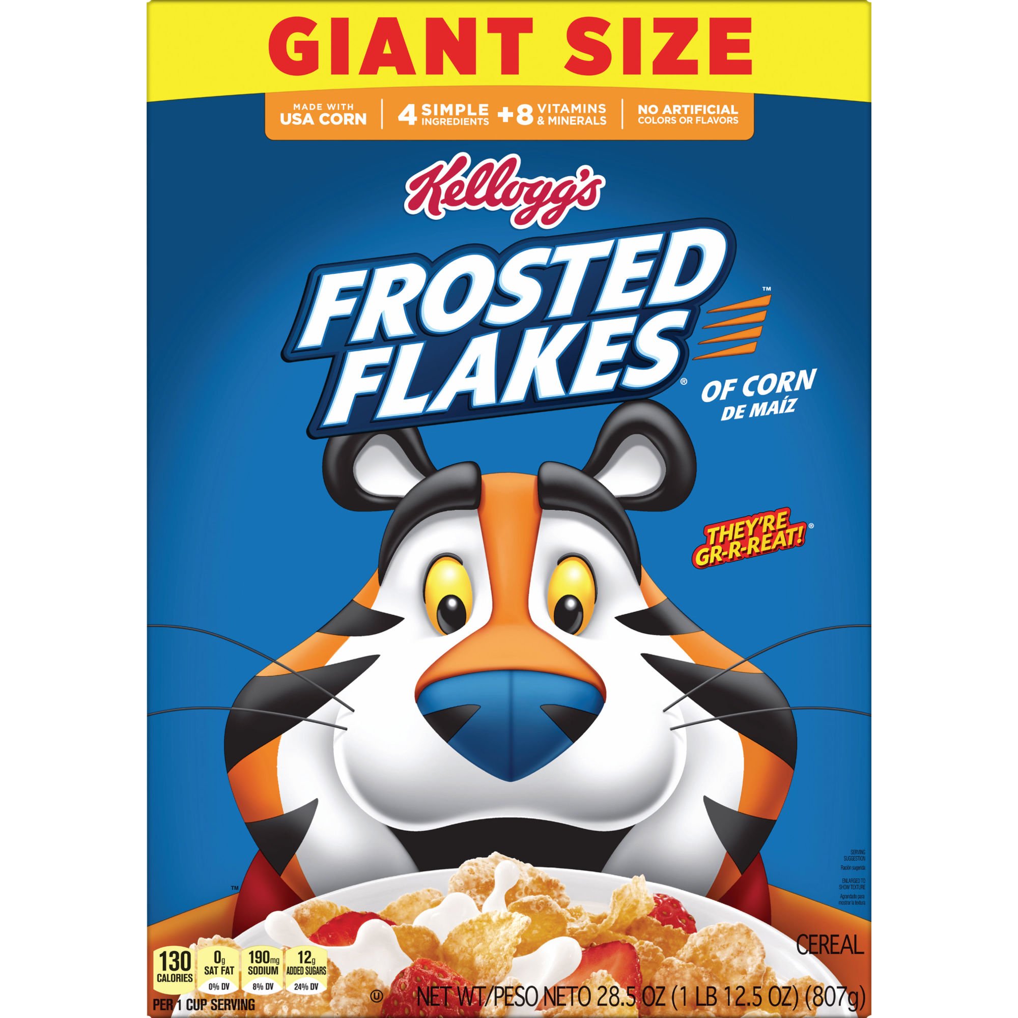 Kellogg's Frosted Flakes Original Breakfast Cereal - Shop Cereal at H-E-B