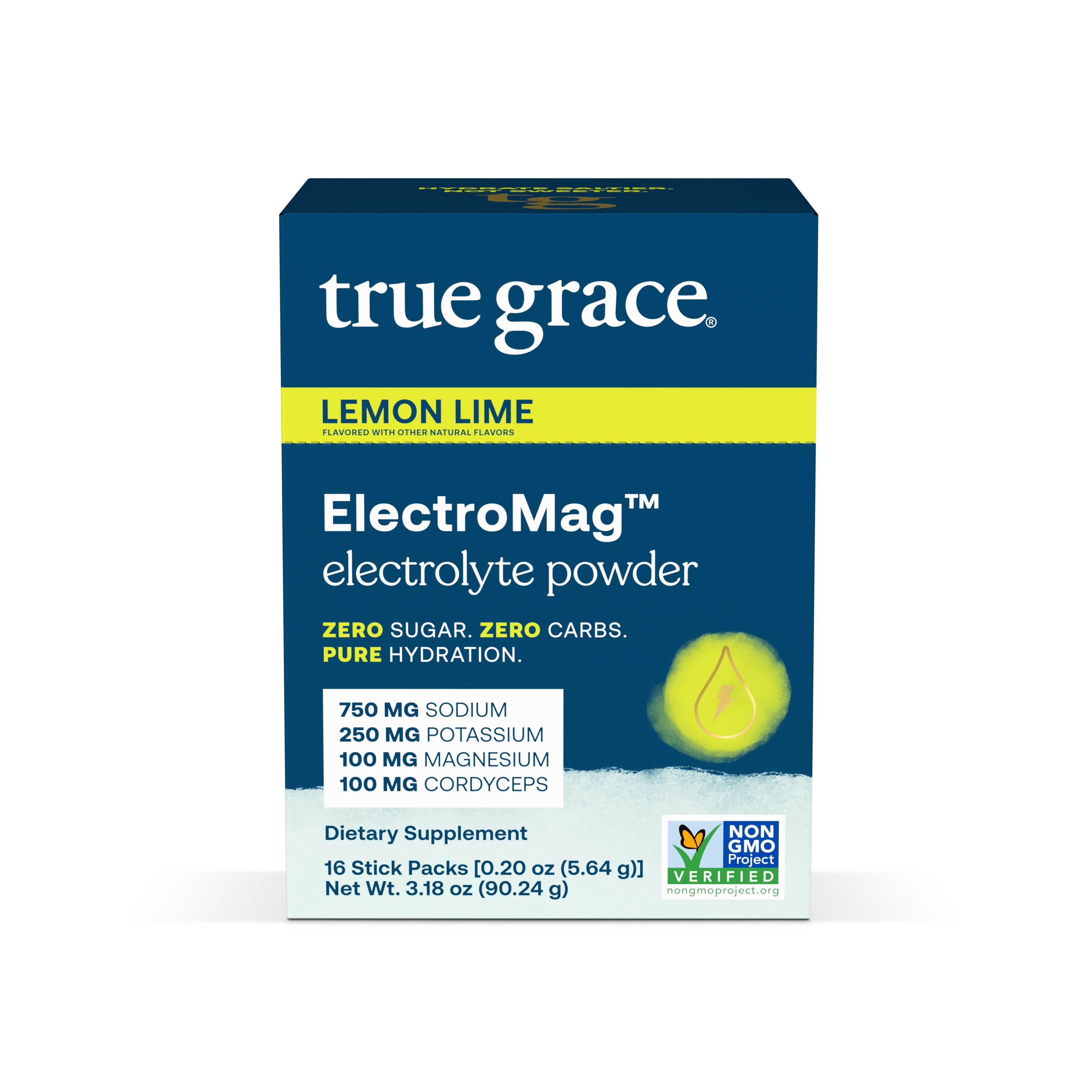 True Grace ElectroMag Electrolyte Powder Stick Packs - Lemon Lime - Shop Mixes & flavor ...