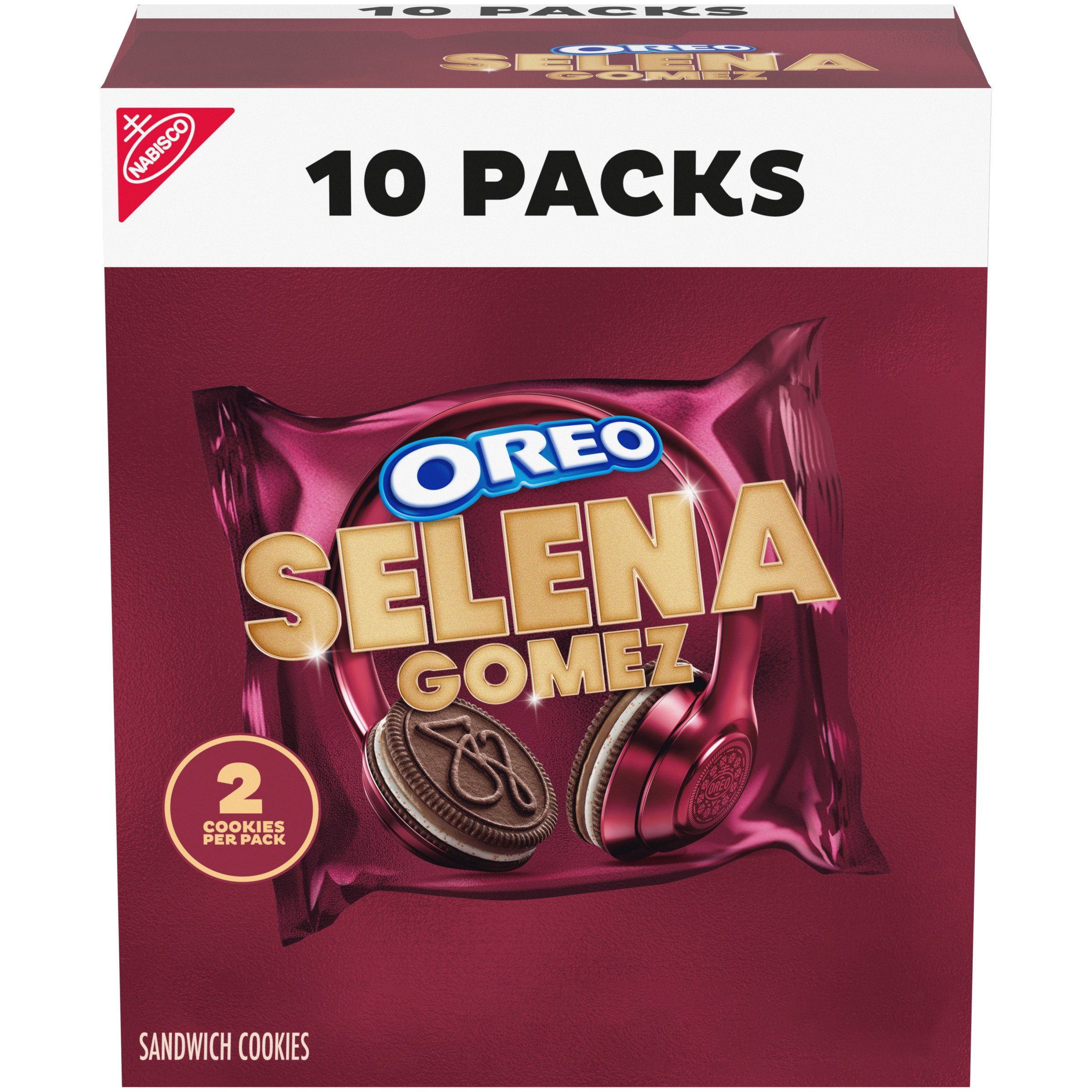 OREO Limited Edition Selena Gomez Chocolate & Cinnamon Creme Sandwich ...