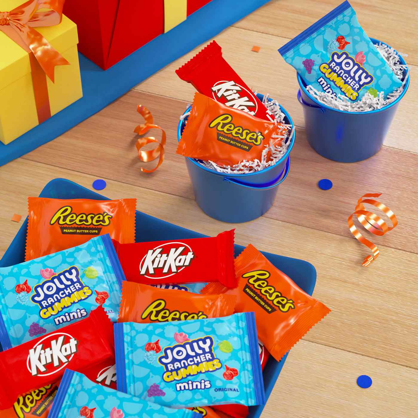 Jolly Rancher, Kit Kat & Reese's Assorted Flavored Snack Size Candy ...