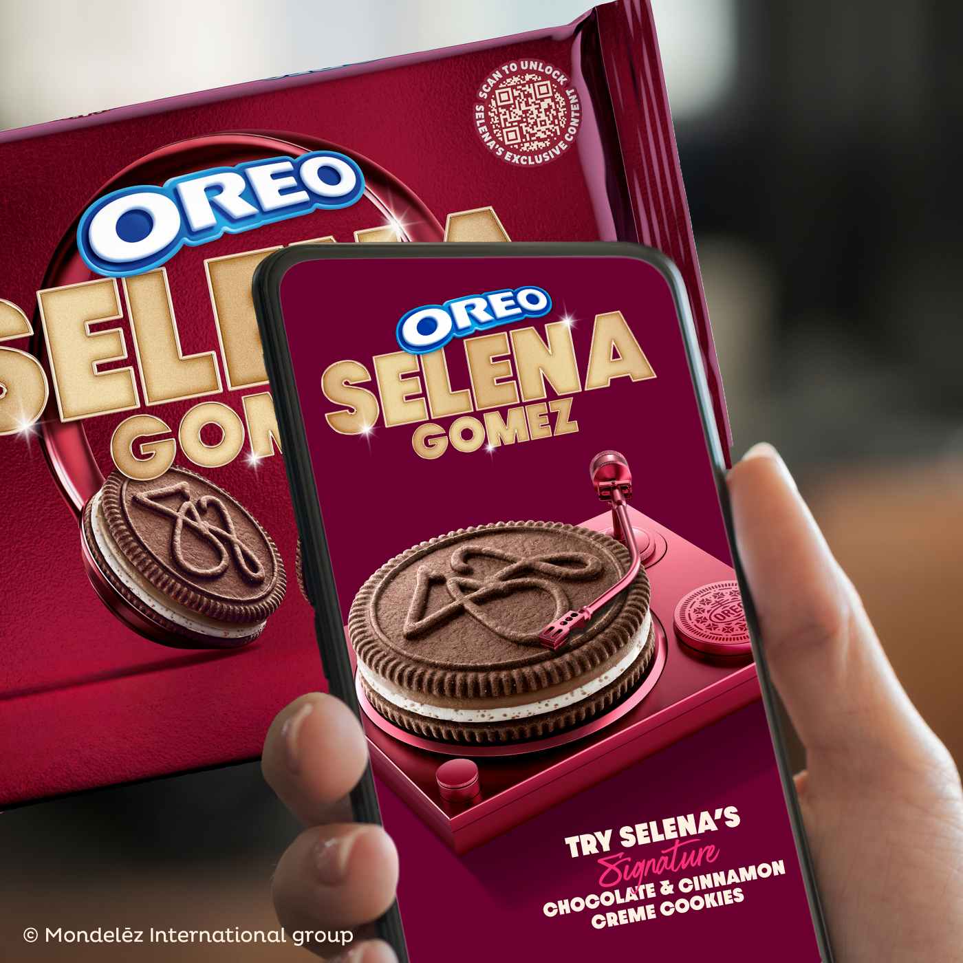 OREO Limited Edition Selena Gomez Chocolate & Cinnamon Creme Sandwich ...
