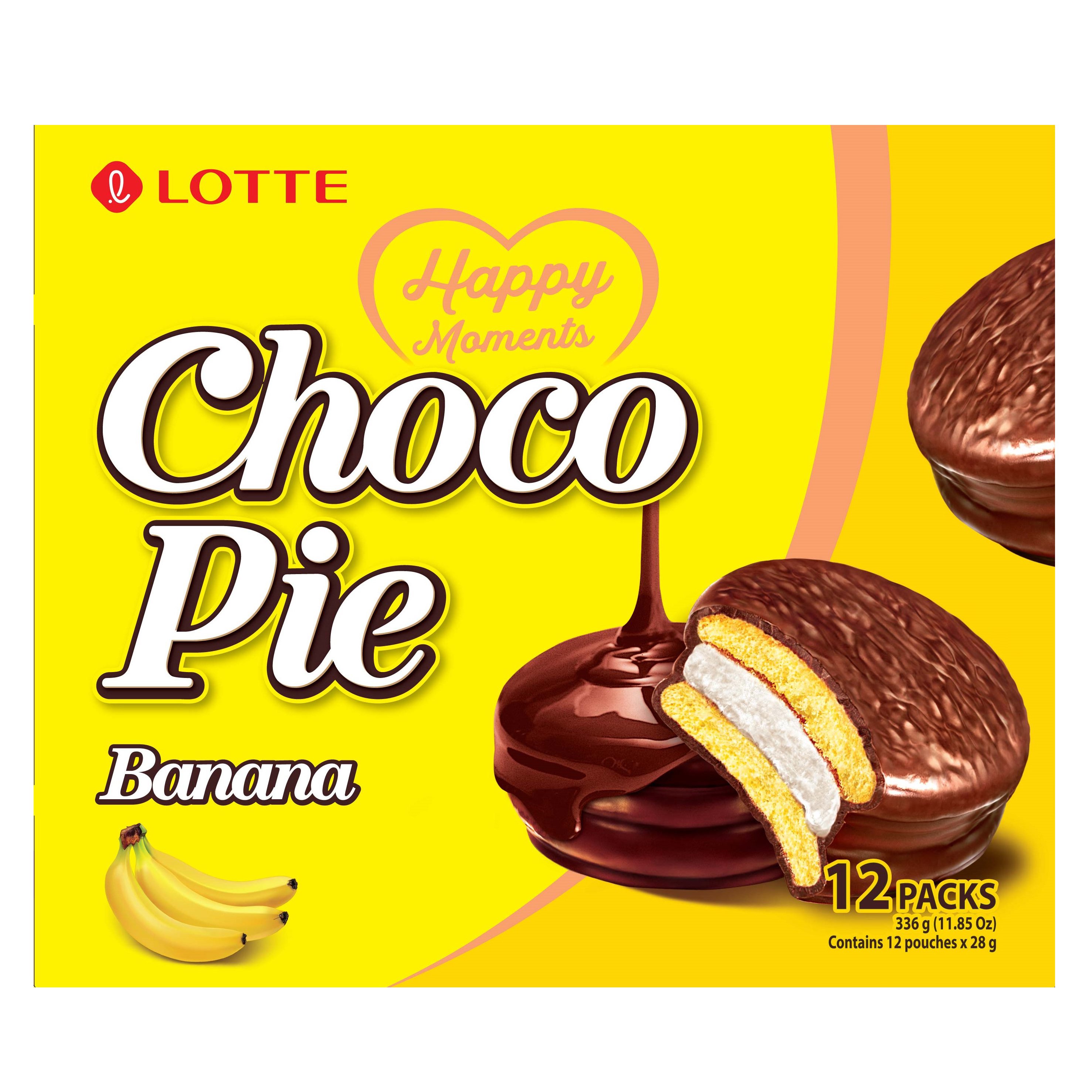 Lotte Choco Pies - Banana - Shop Snack cakes at H-E-B