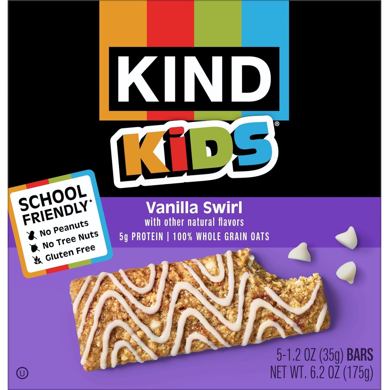 Kind Kids Vanilla Swirl Bars - Shop Granola & snack bars at H-E-B