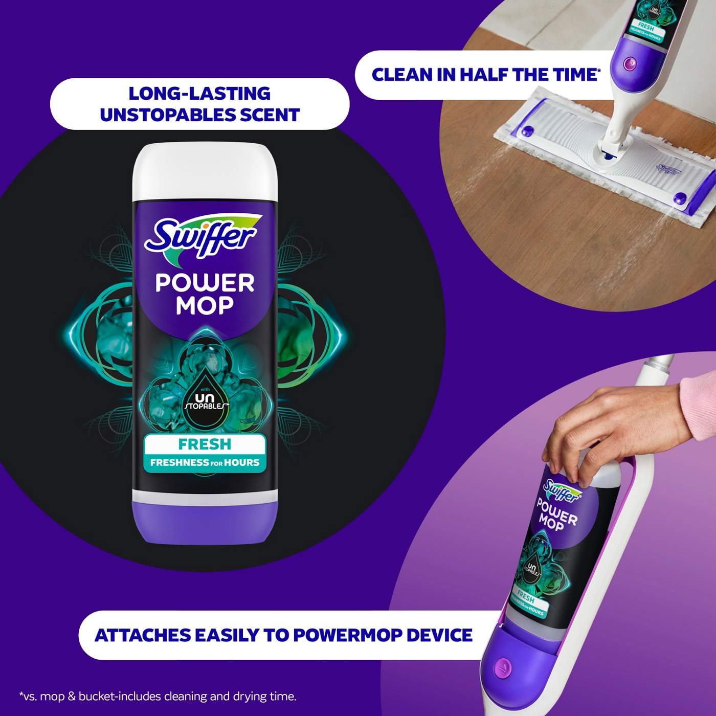 Swiffer Power Mop Unstopables Floor Cleaner - Shop Mops at H-E-B