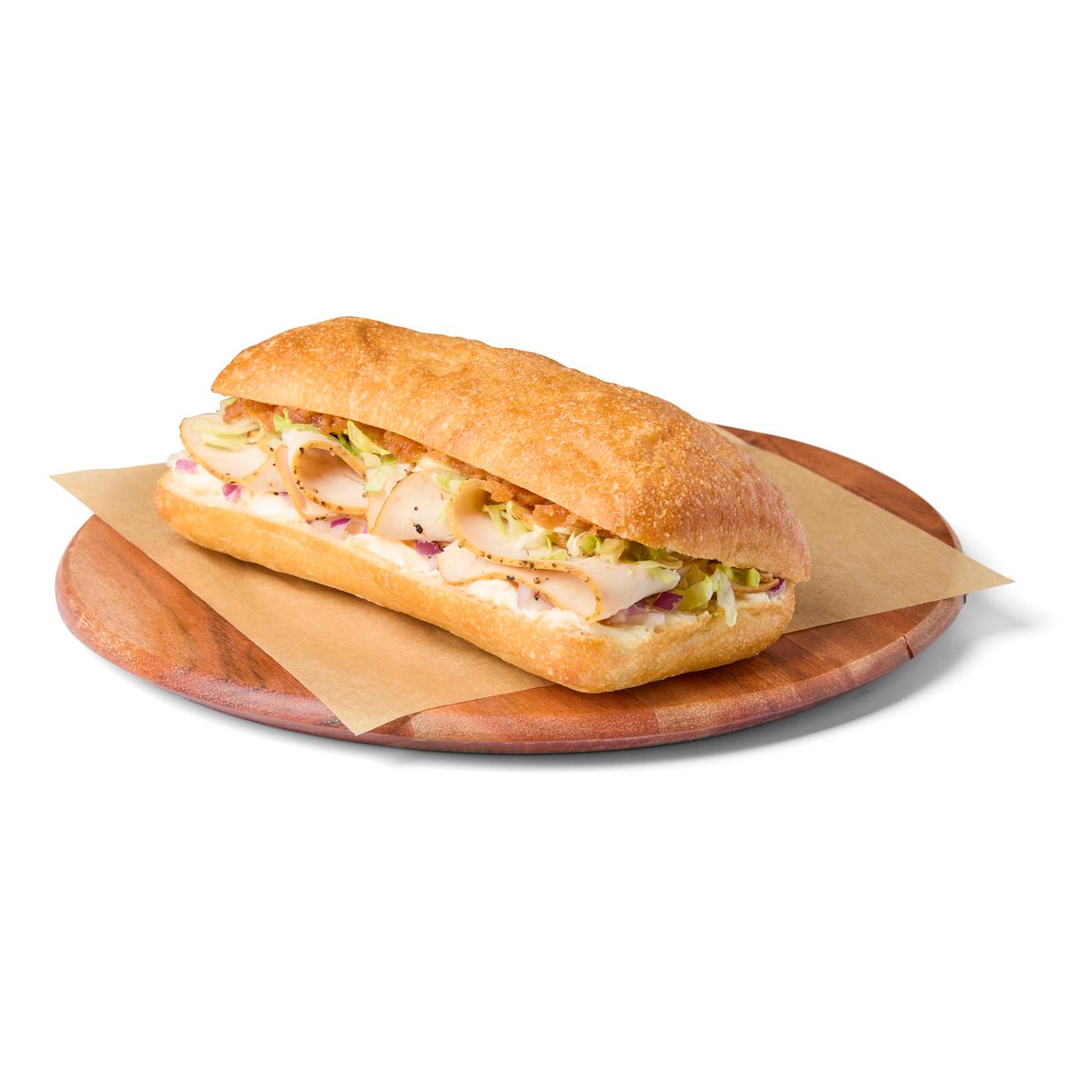H-E-B Deli Brie-licious Turkey Ciabatta Sandwich - Shop Sandwiches at H-E-B