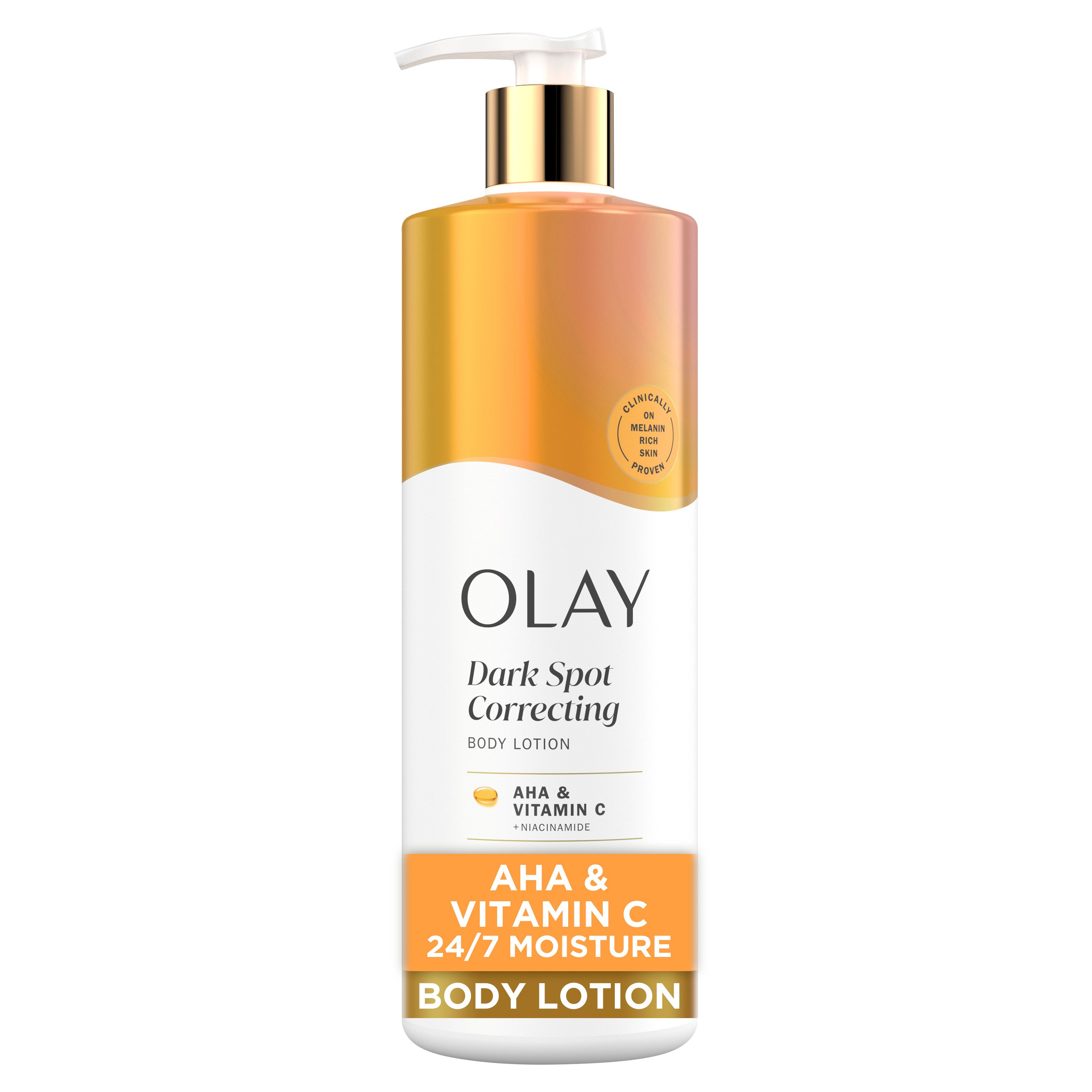 Olay Dark Spot Correcting Exfoliating Body Lotion with AHA, Vitamin C ...