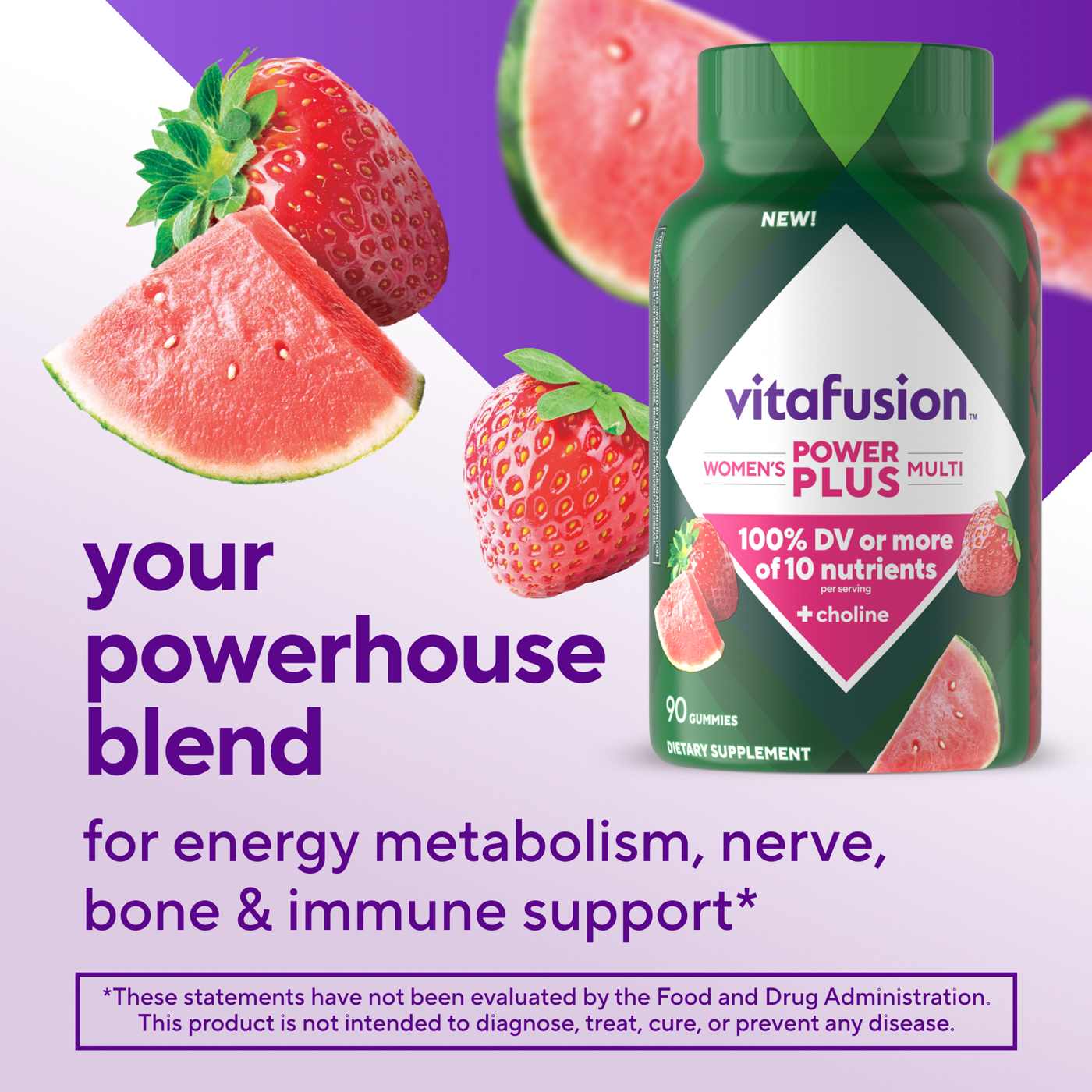 VitaFusion Power Plus Women’s Multivitamin + Choline Gummies - Shop ...