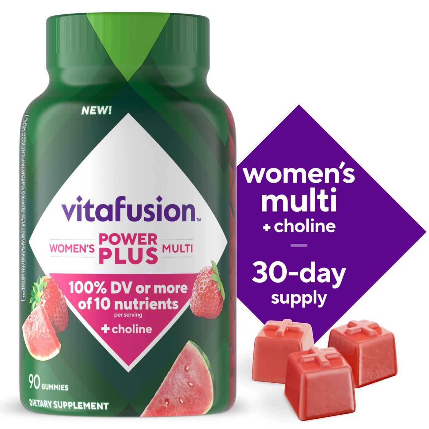 VitaFusion Power Plus Women’s Multivitamin + Choline Gummies - Shop ...
