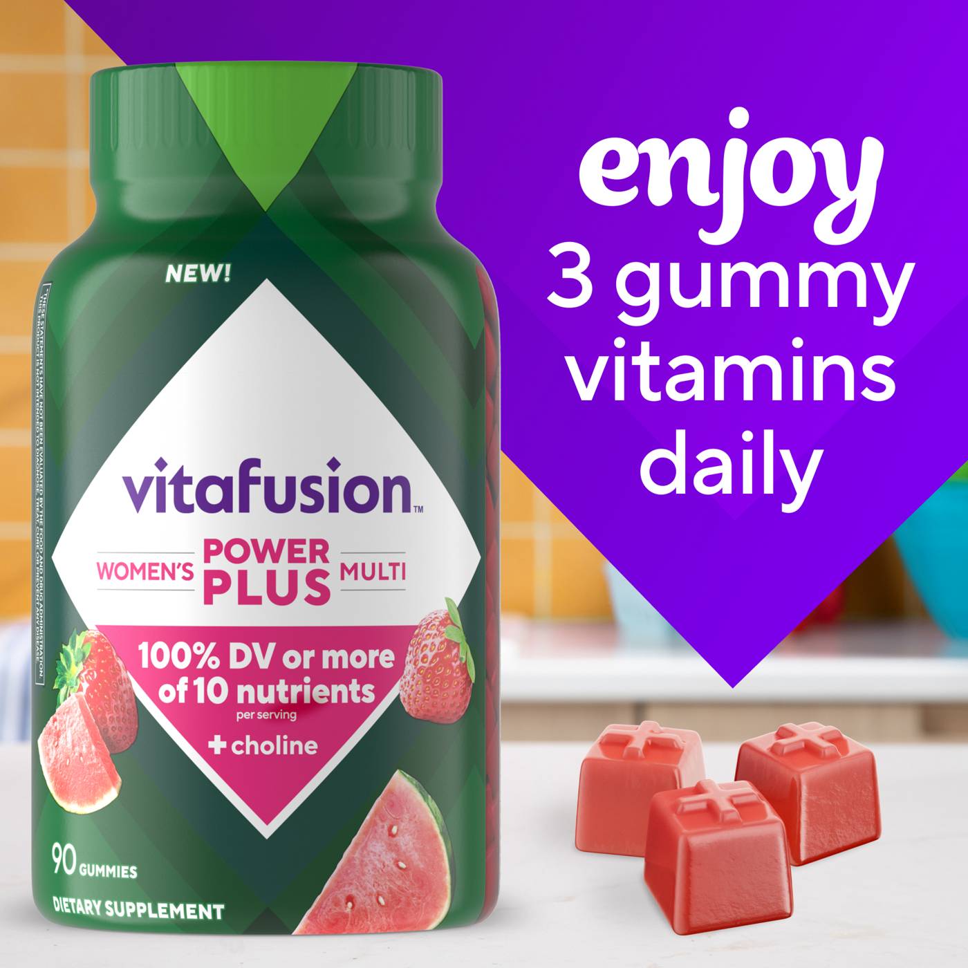 VitaFusion Power Plus Women’s Multivitamin + Choline Gummies - Shop ...