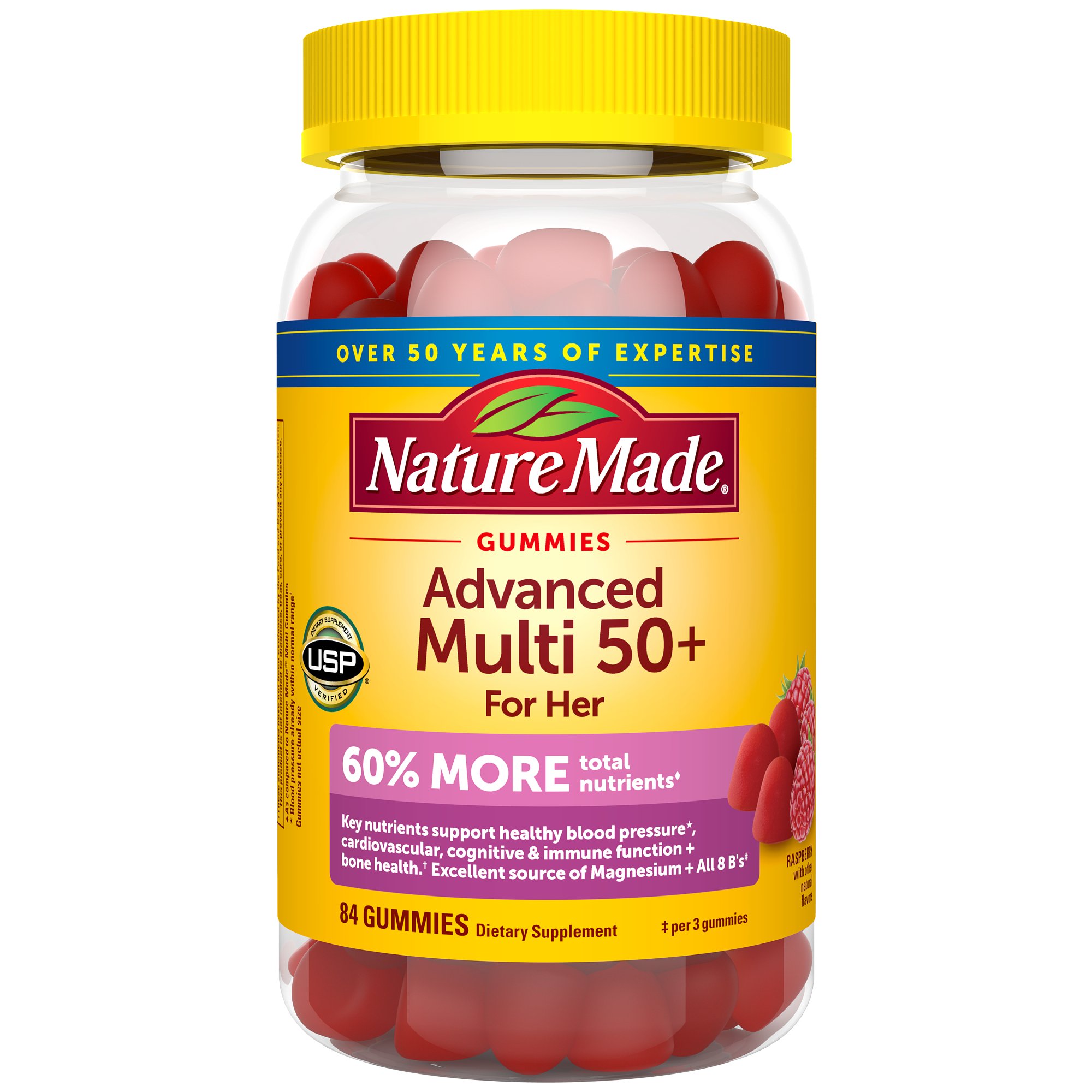 Nature Made Advanced 50+ Women’s Multivitamin Gummies - Shop ...
