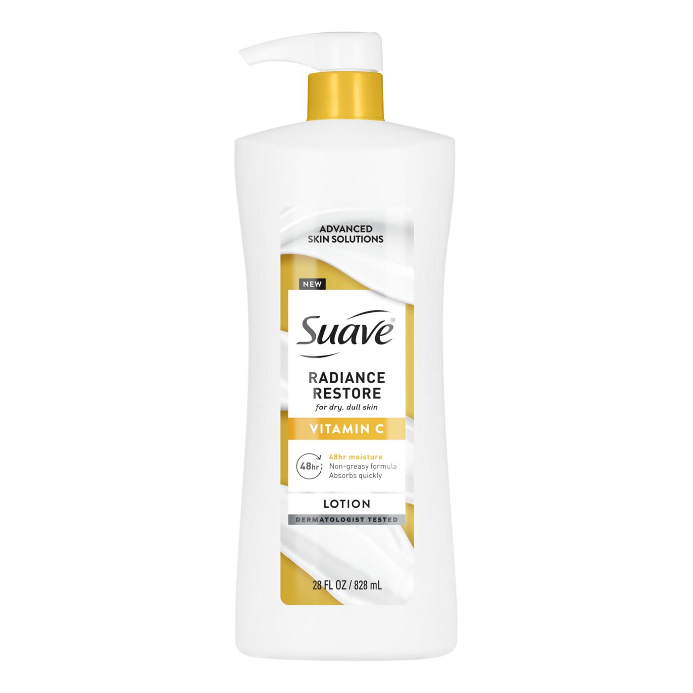 Suave Radiance Restore Hand & Body Lotion with Vitamin C - Dull Dry ...