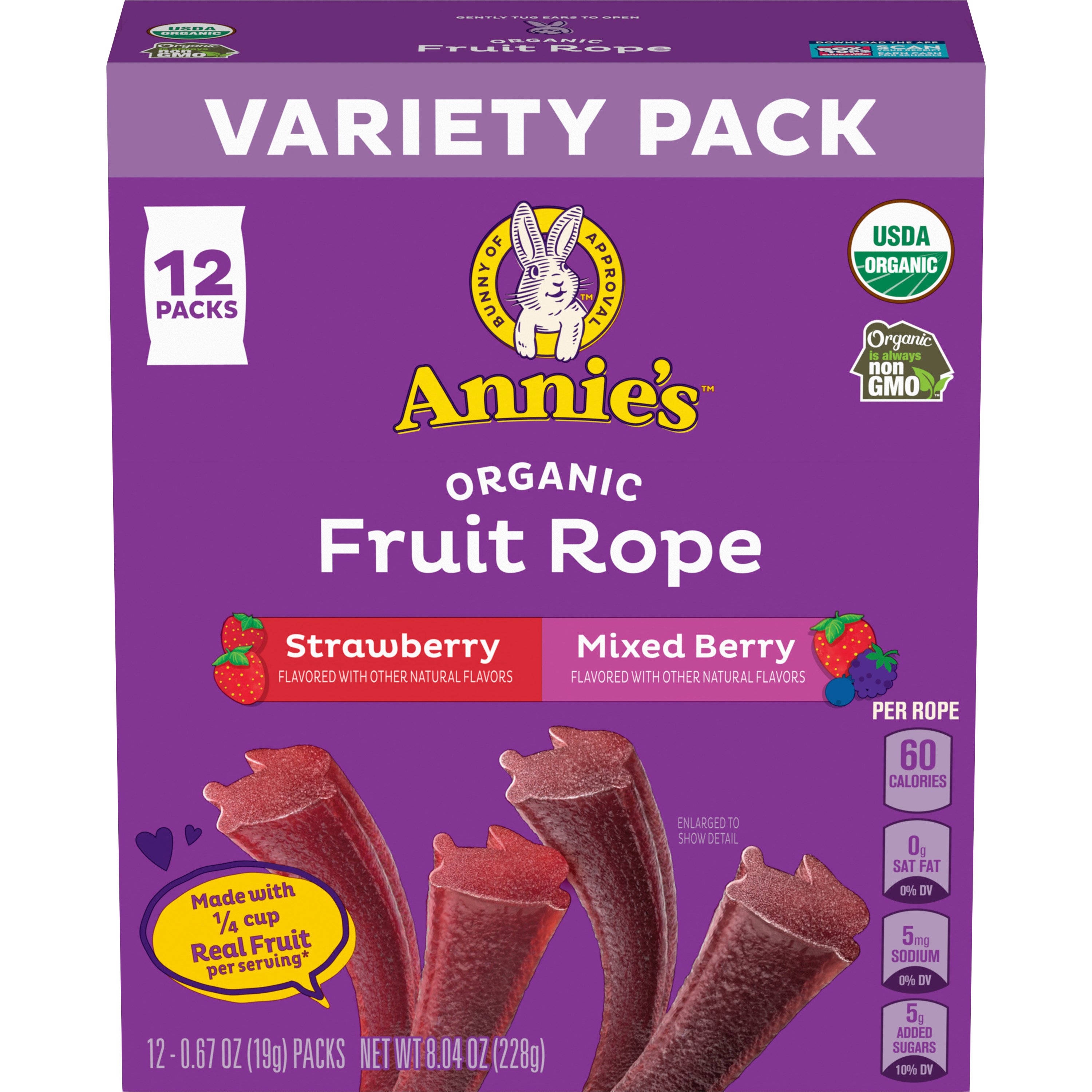 Annie's Organic Fruit Rope Variety Pack - Shop Fruit snacks at H-E-B