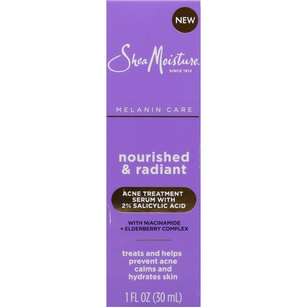 Shea Moisture Nourished & Radiant Acne 4-in-1 Serum - Shop Facial masks ...