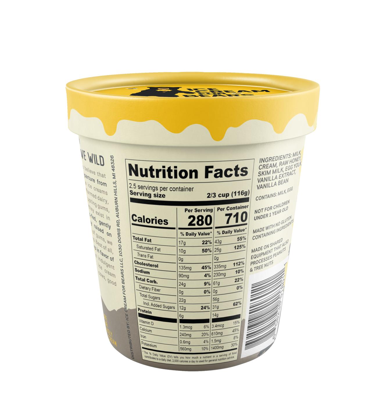 Ice Cream For Bears Queen & Bean Vanilla Bean French Ice Cream - Shop ...