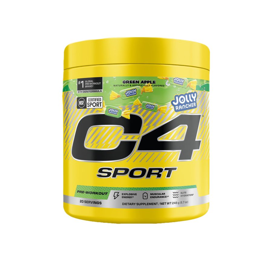 C4 Sport Pre-Workout - Jolly Rancher Green Apple - Shop Diet & fitness ...