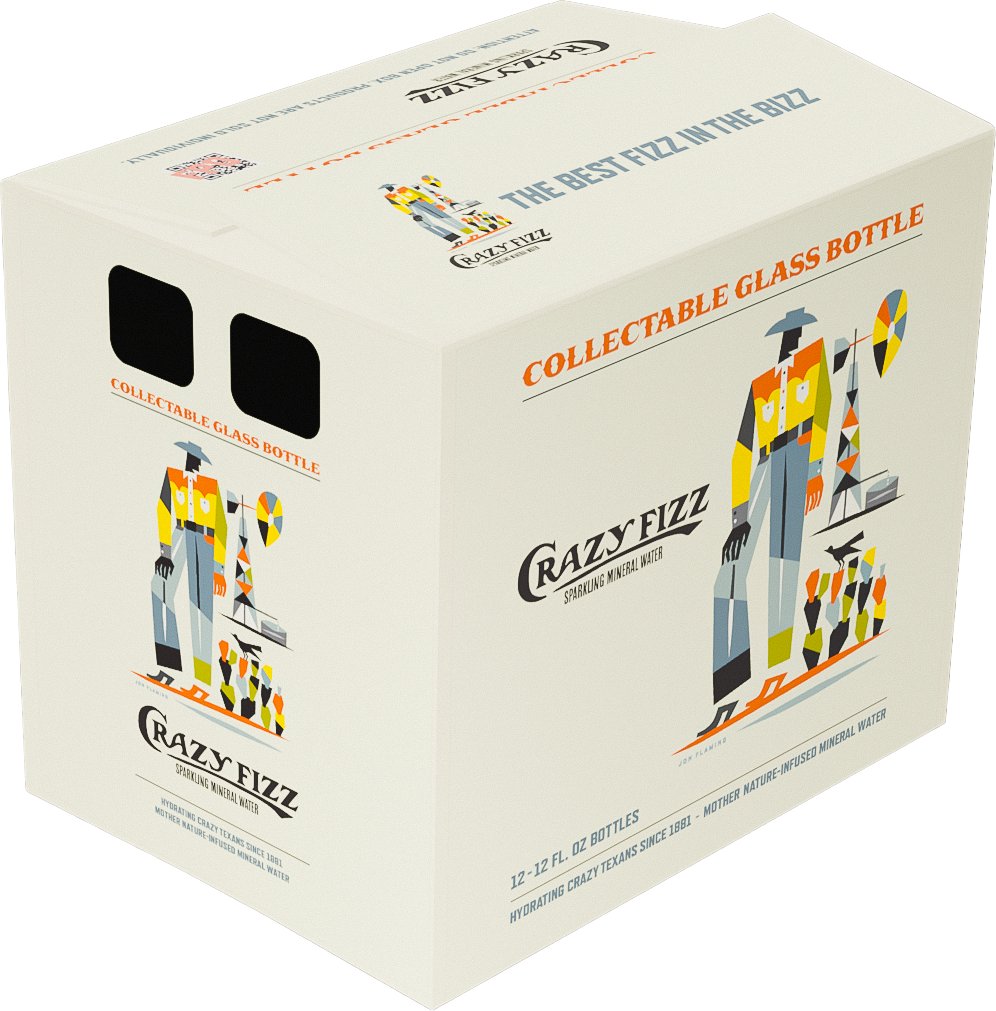 Crazy Water Crazy Fizz Sparkling Mineral Water, 12 pk - Shop Soda at H-E-B