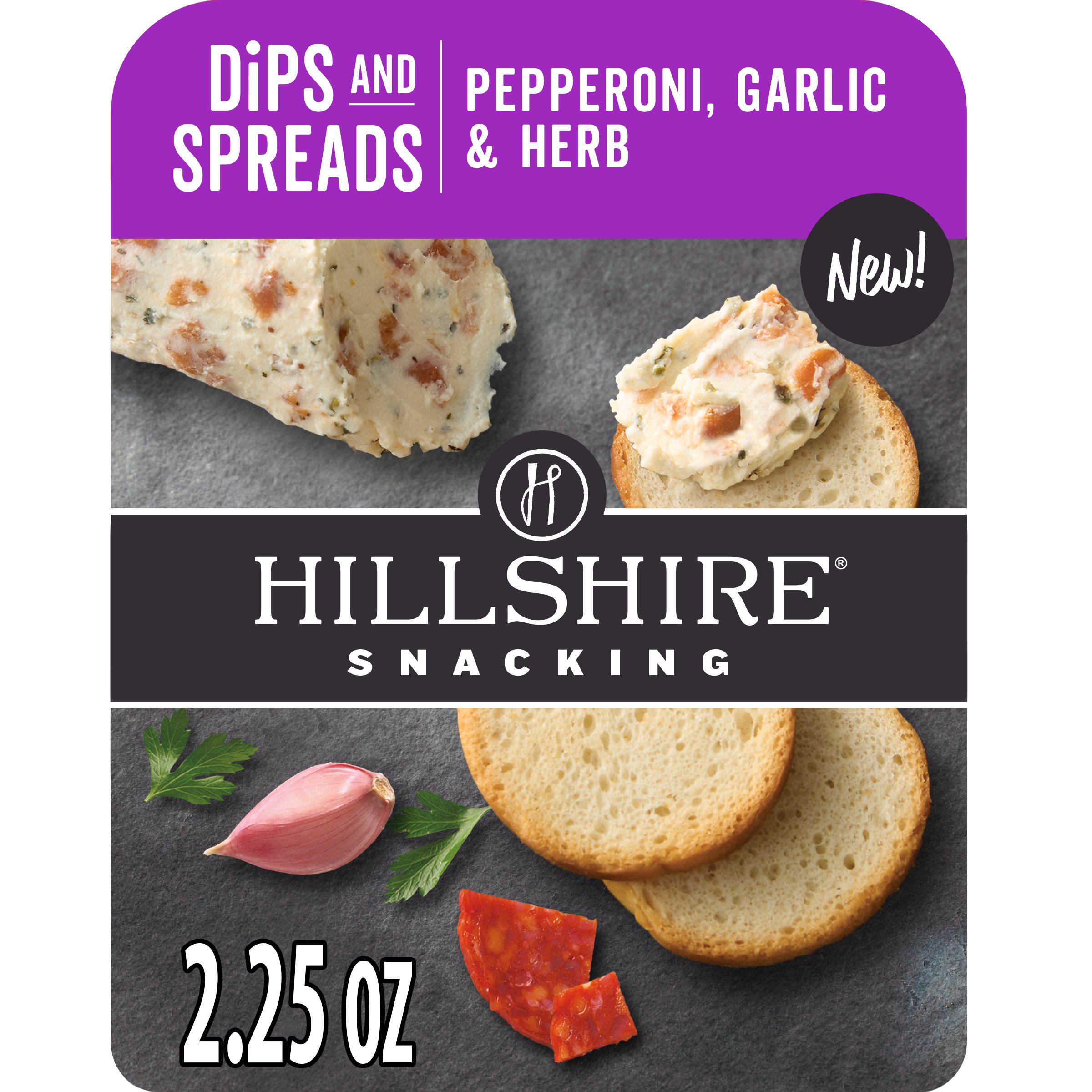 Hillshire Snacking Cream Cheese Pepperoni Garlic Herb Dips - Shop Snack ...