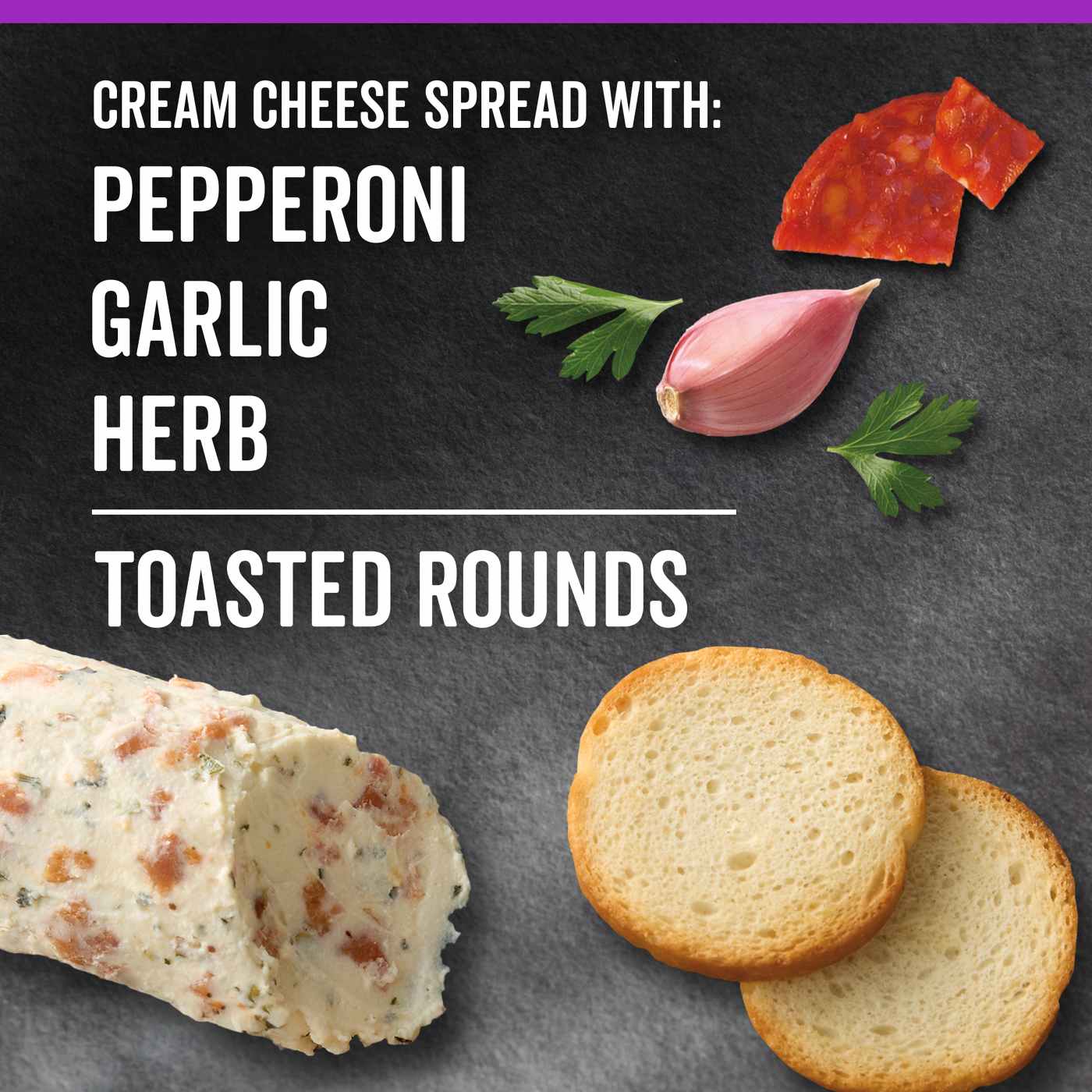 Hillshire Snacking Cream Cheese Pepperoni Garlic Herb Dips - Shop Snack ...