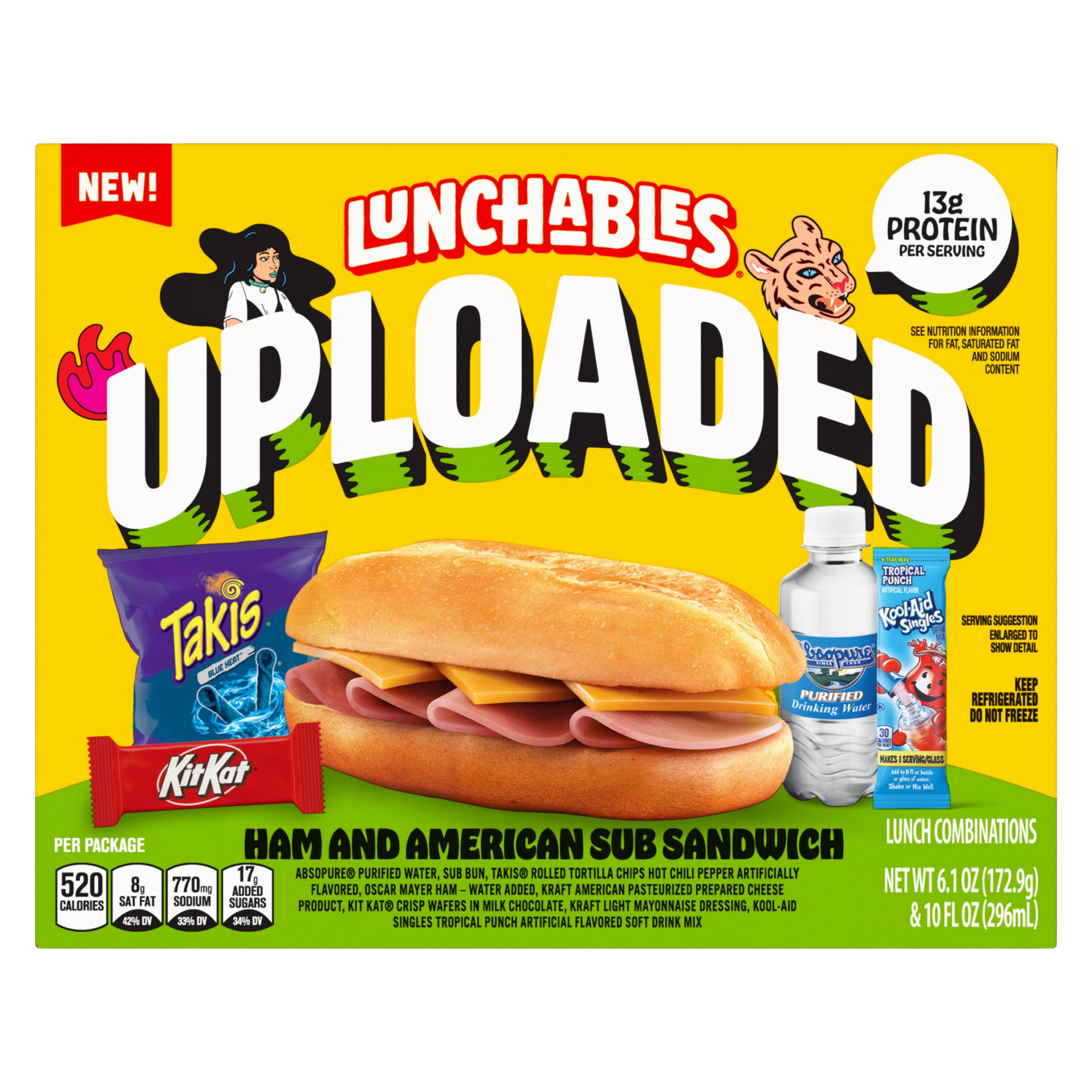 Kraft Uploaded Lunchables Ham American Sub Sandwich - Shop Snack trays ...