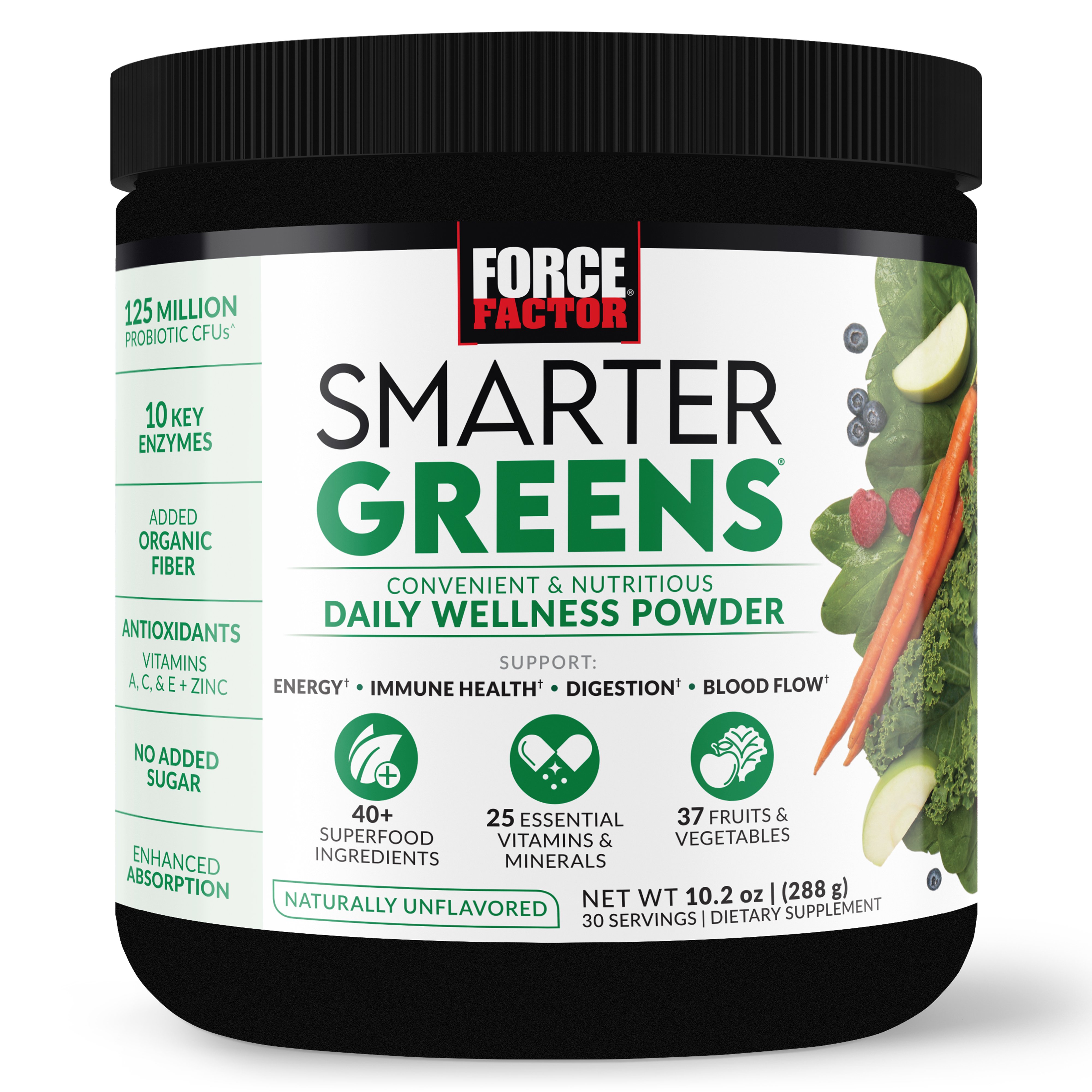 Force Factor Smarter Greens Daily Wellness Powder - Shop Diet & fitness ...