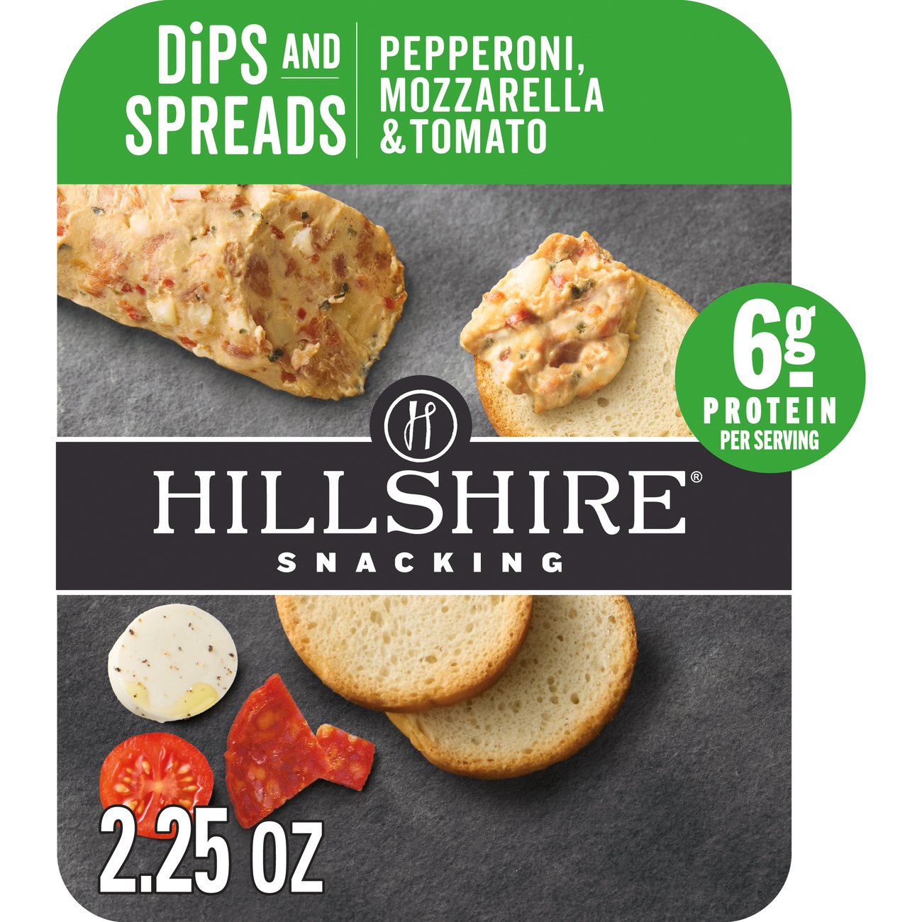 Hillshire Snacking Dips and Spreads Pepperoni, Mozzarella & Tomato ...