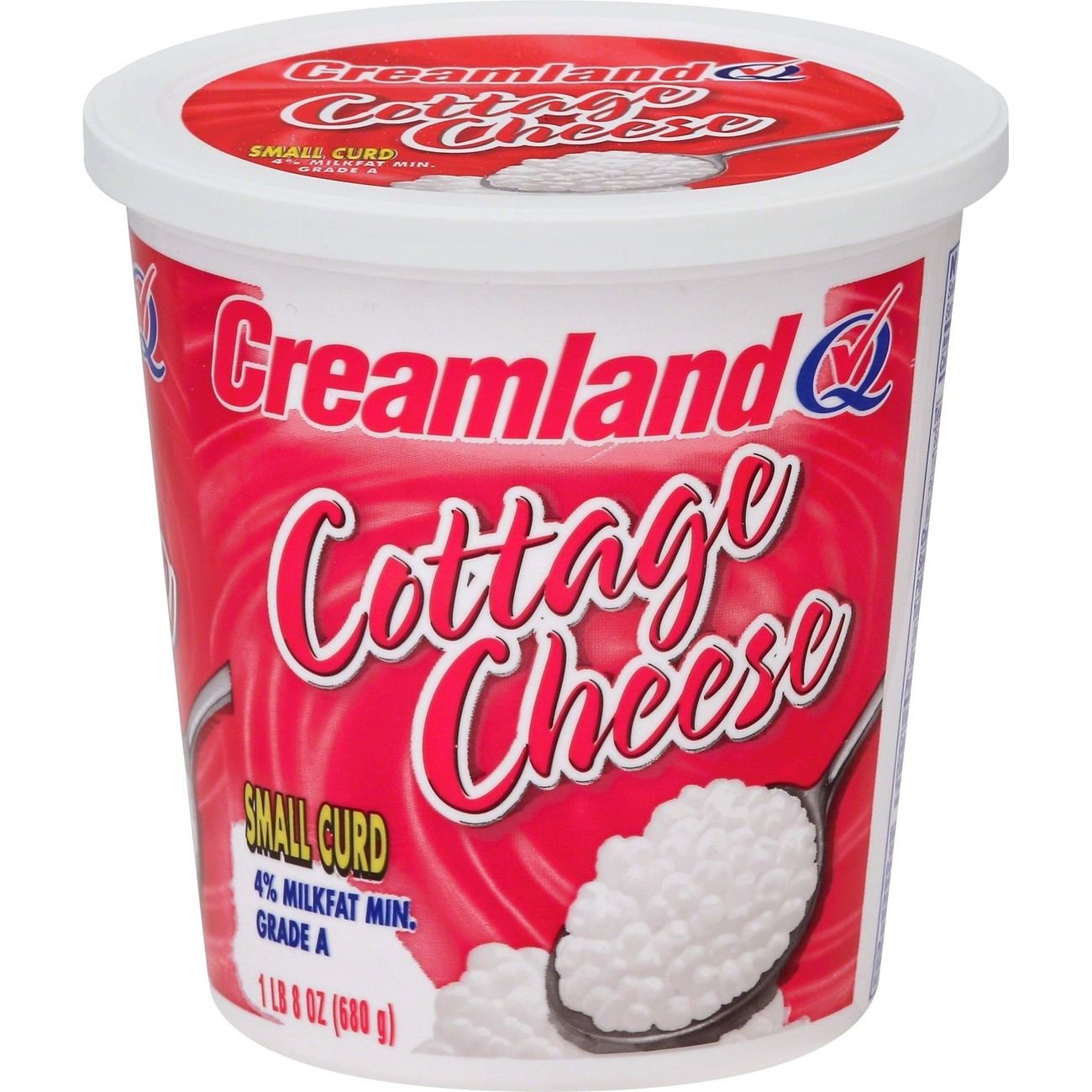 Creamland Cottage Cheese 4% Milkfat Small Curd - Shop Cottage cheese at ...