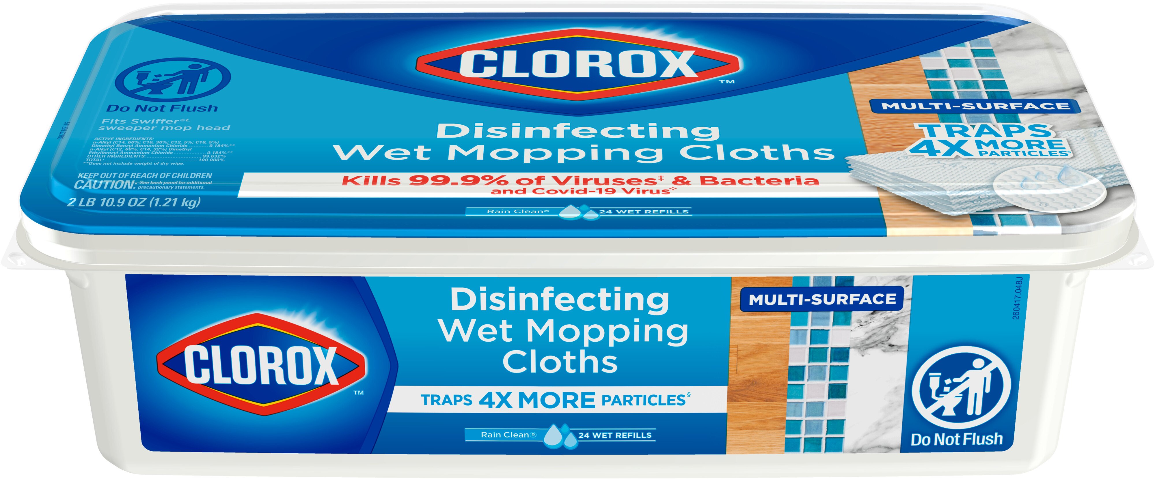 Clorox Disinfecting Wet Mop Cloths - Rain Clean - Shop Mops at H-E-B