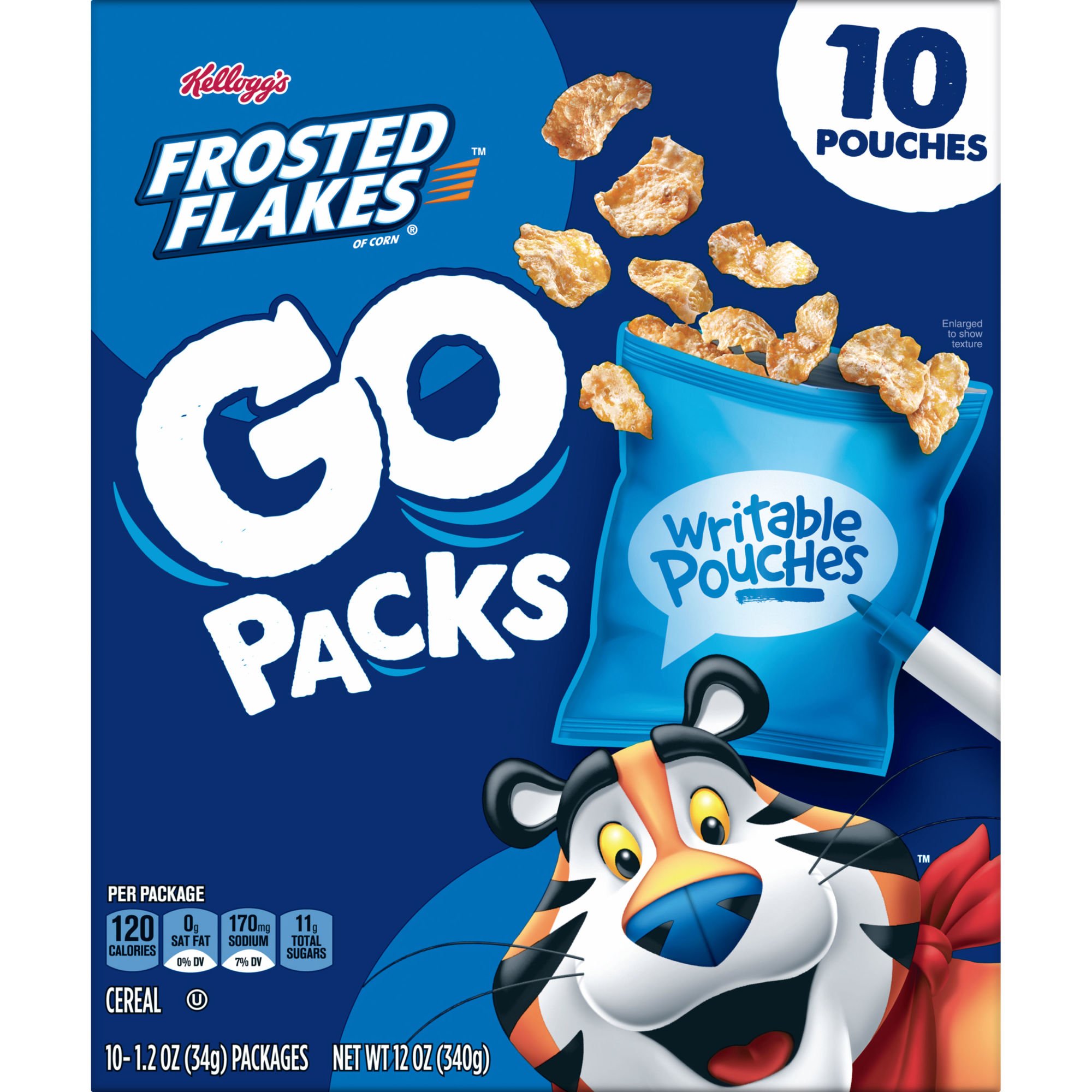 Kellogg's Frosted Flakes Go Packs 1.2 oz Pouches - Shop Cereal at H-E-B