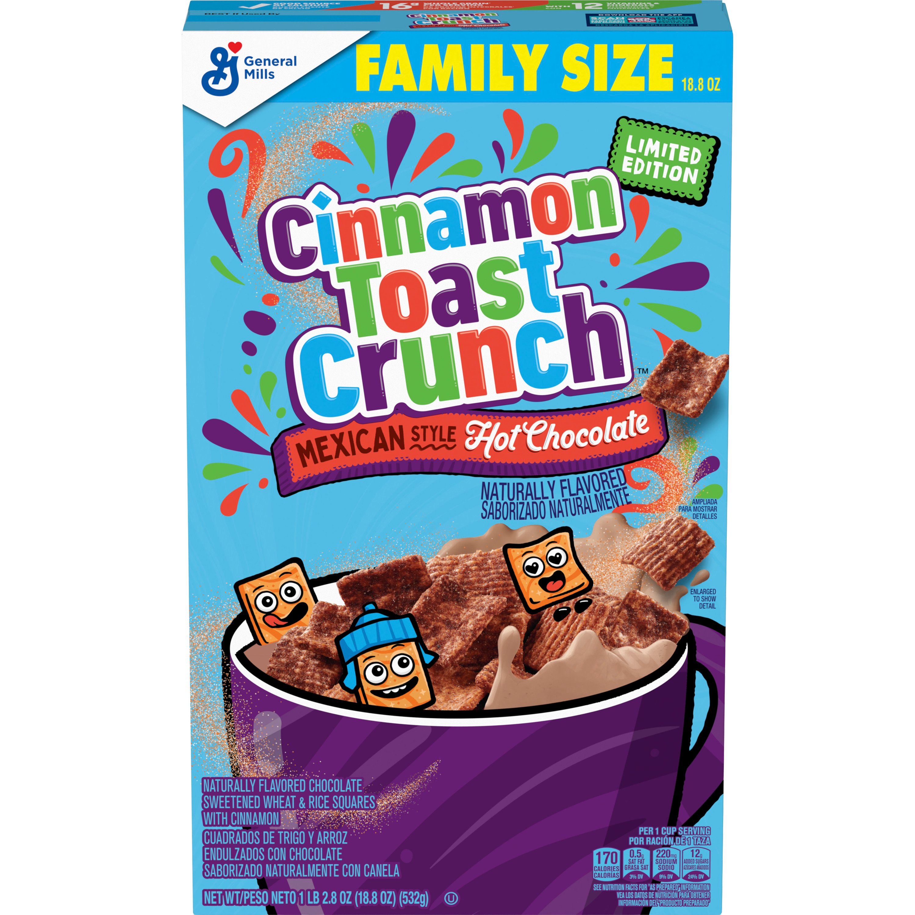 General Mills Limited Edition Mexican Hot Chocolate Cinnamon Toast ...
