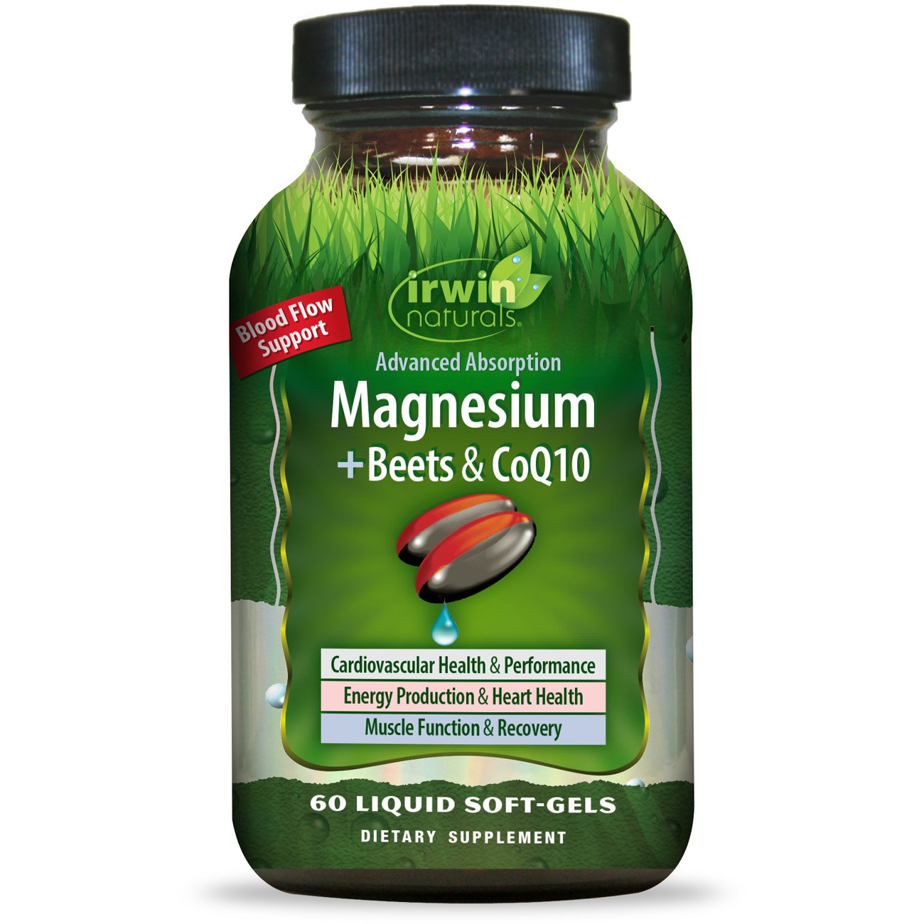 Irwin Naturals Magnesium + Beets CoQ10 Softgels - Shop Herbs ...