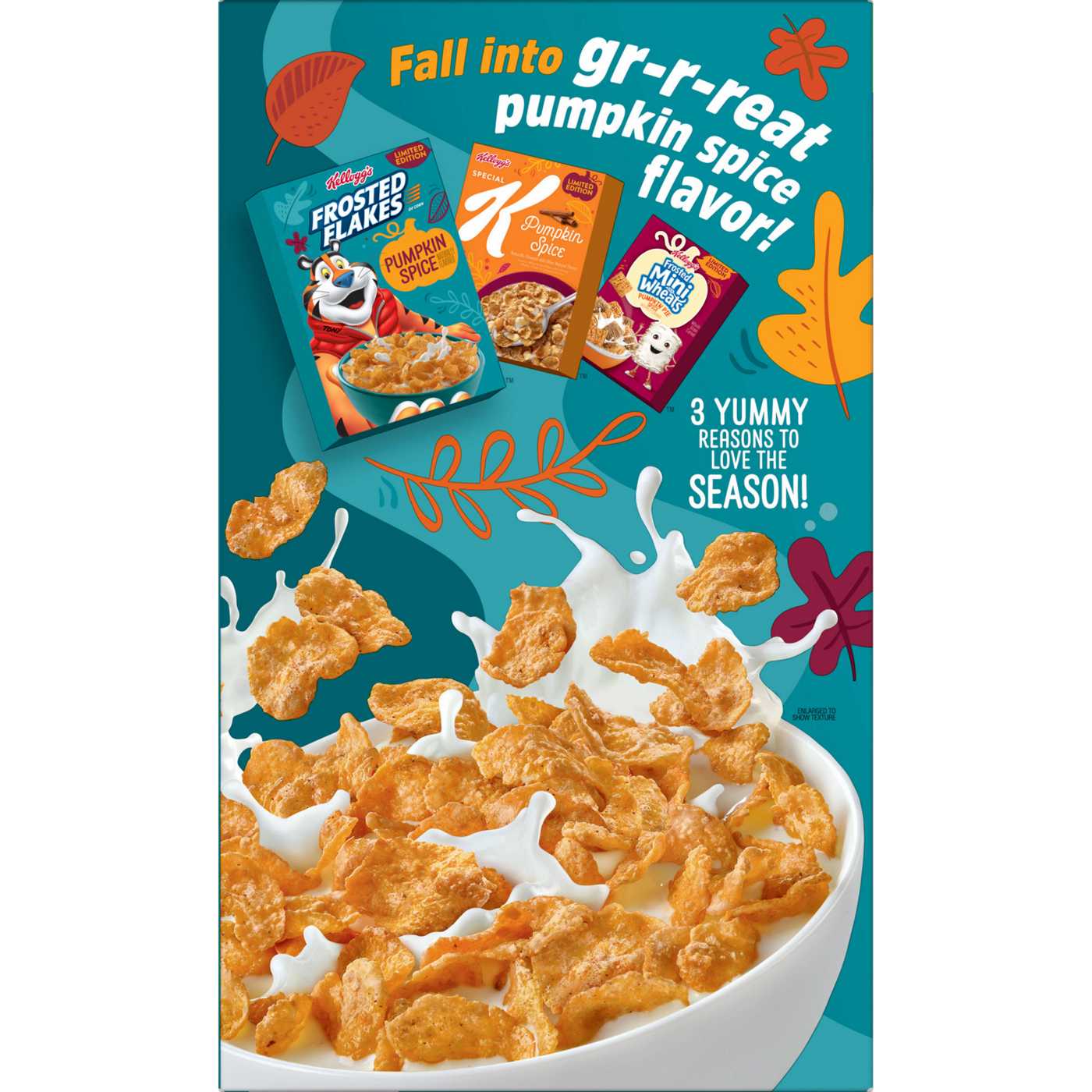 Kellogg's Limited Edition Frosted Flakes Pumpkin Spice Cereal - Family ...