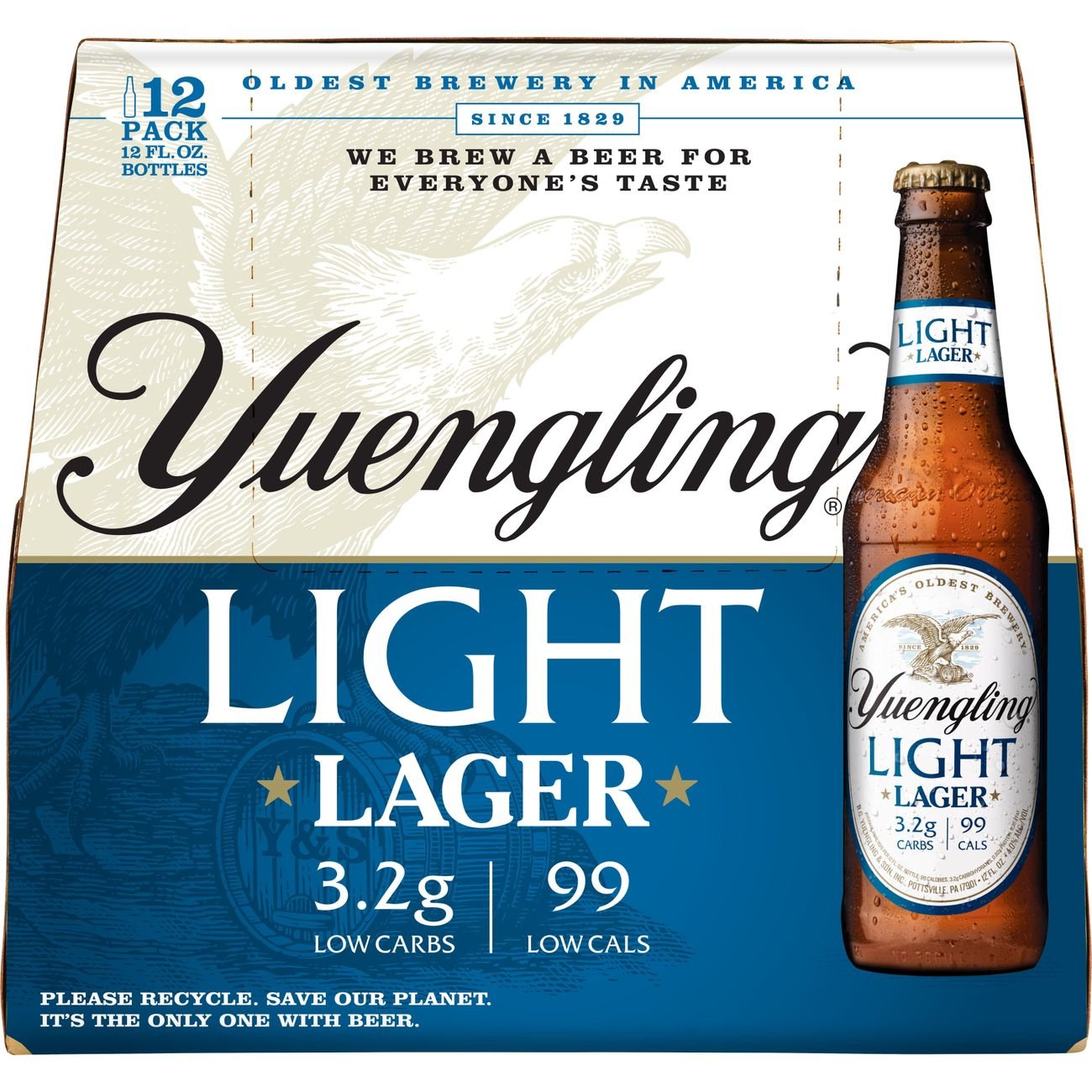 Yuengling Light Lager Beer 12 pk Bottles - Shop Beer at H-E-B