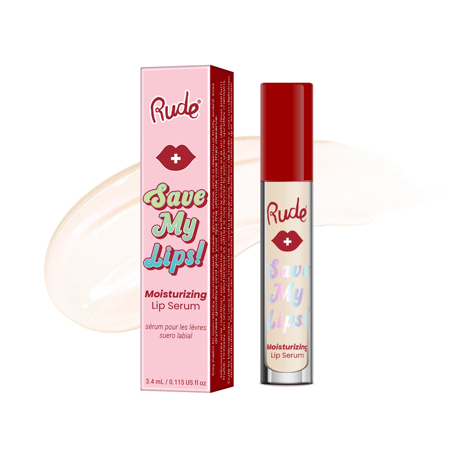 Rude Cosmetics Save My Lips Moisturizing Lip Serum - Peach - Shop Lip ...