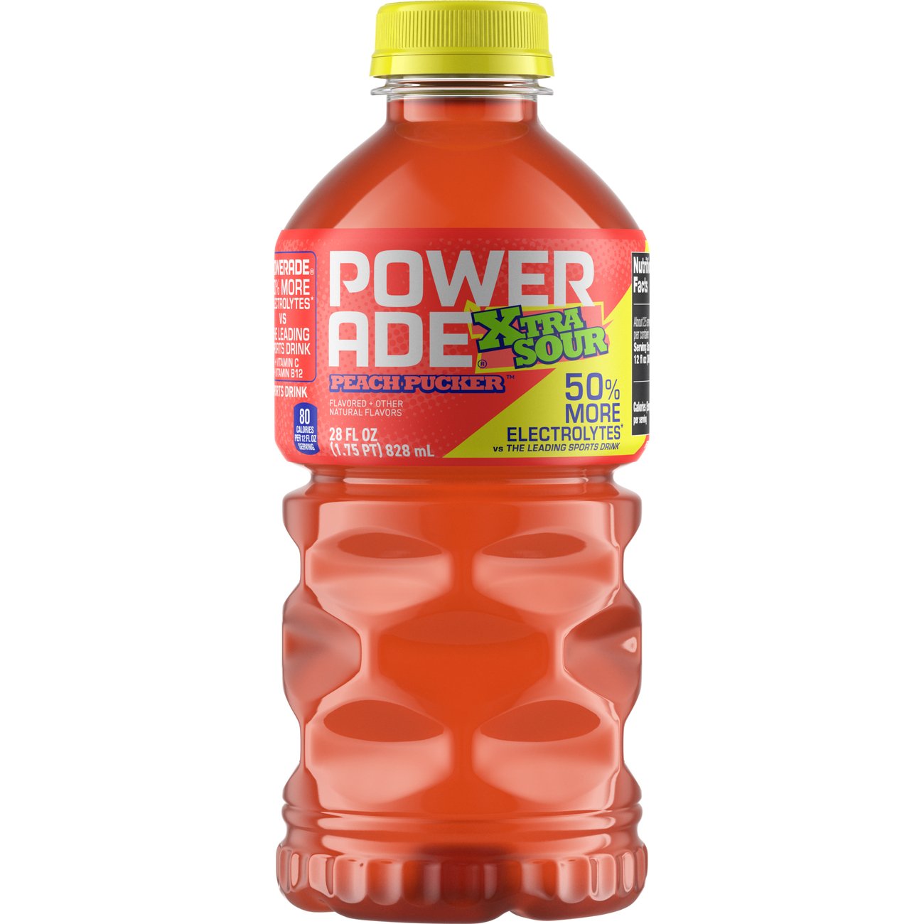 Powerade Xtra Sour Sports Drink - Peach Pucker - Shop Sports & energy ...