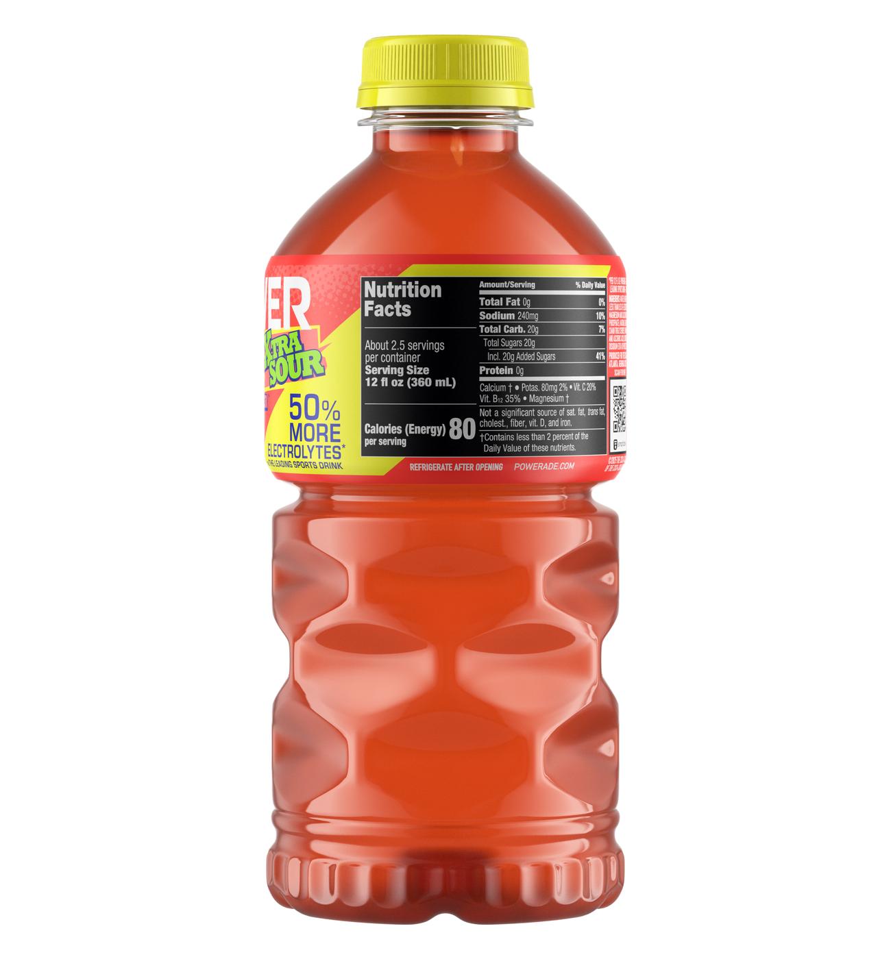 Powerade Xtra Sour Sports Drink - Peach Pucker - Shop Sports & energy ...