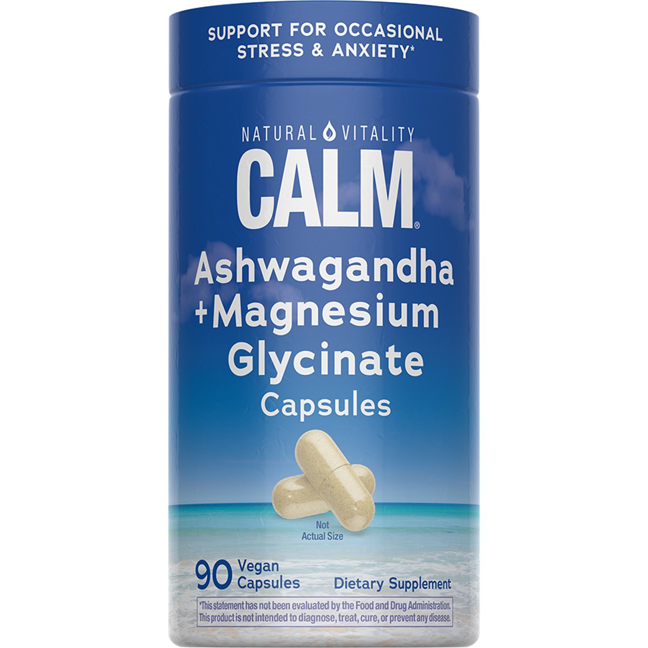 Natural Vitality Calm Magnesium & Ashwagandha Capsules - Shop Herbs ...