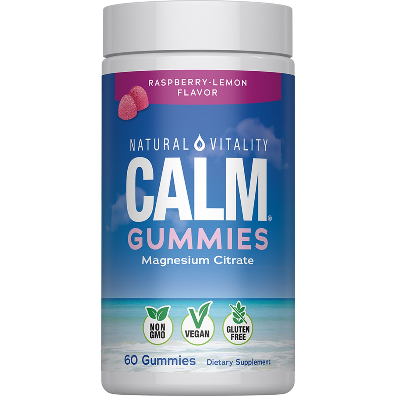 Natural Vitality Calm Magnesium Gummies - Raspberry Lemon - Shop ...