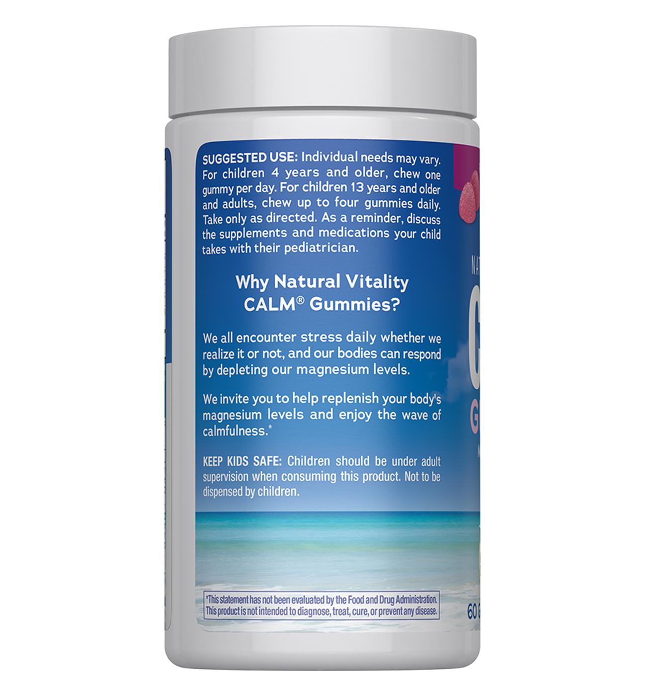 Natural Vitality Calm Magnesium Gummies - Raspberry Lemon - Shop ...