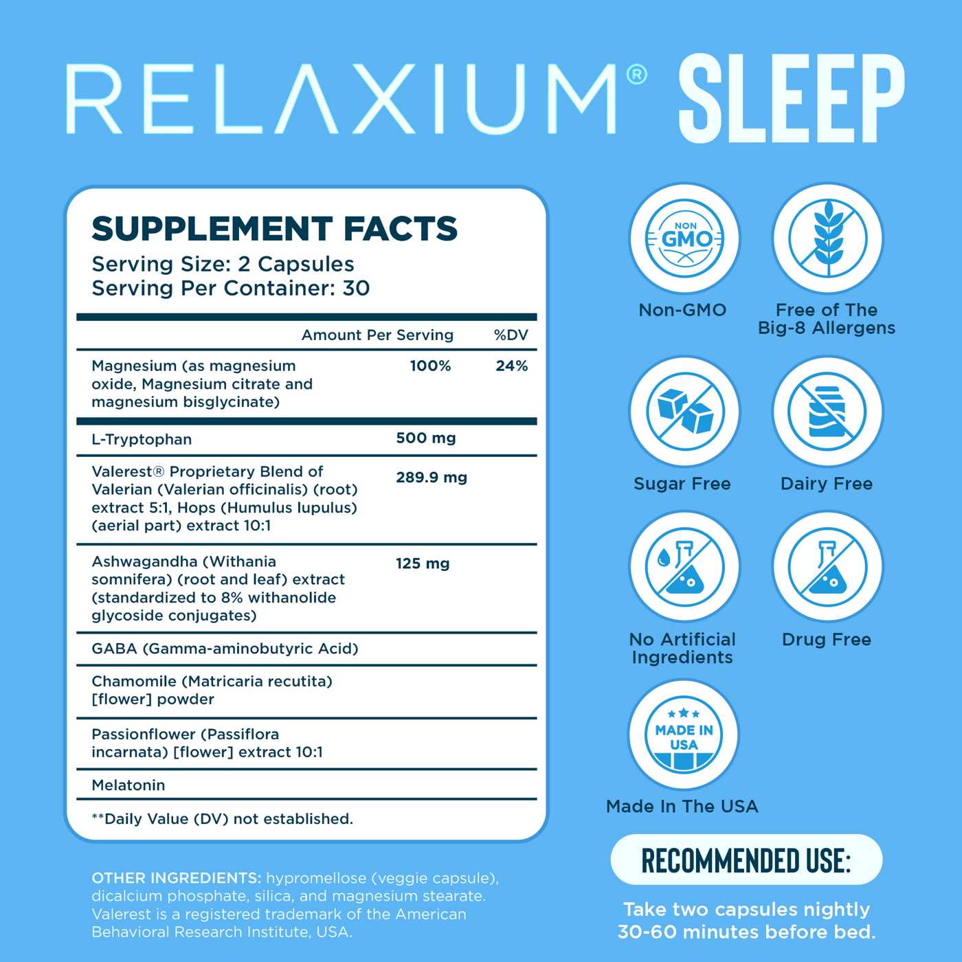 Relaxium Magnesium Sleep Support Capsules - Shop Sleep & snoring aids ...