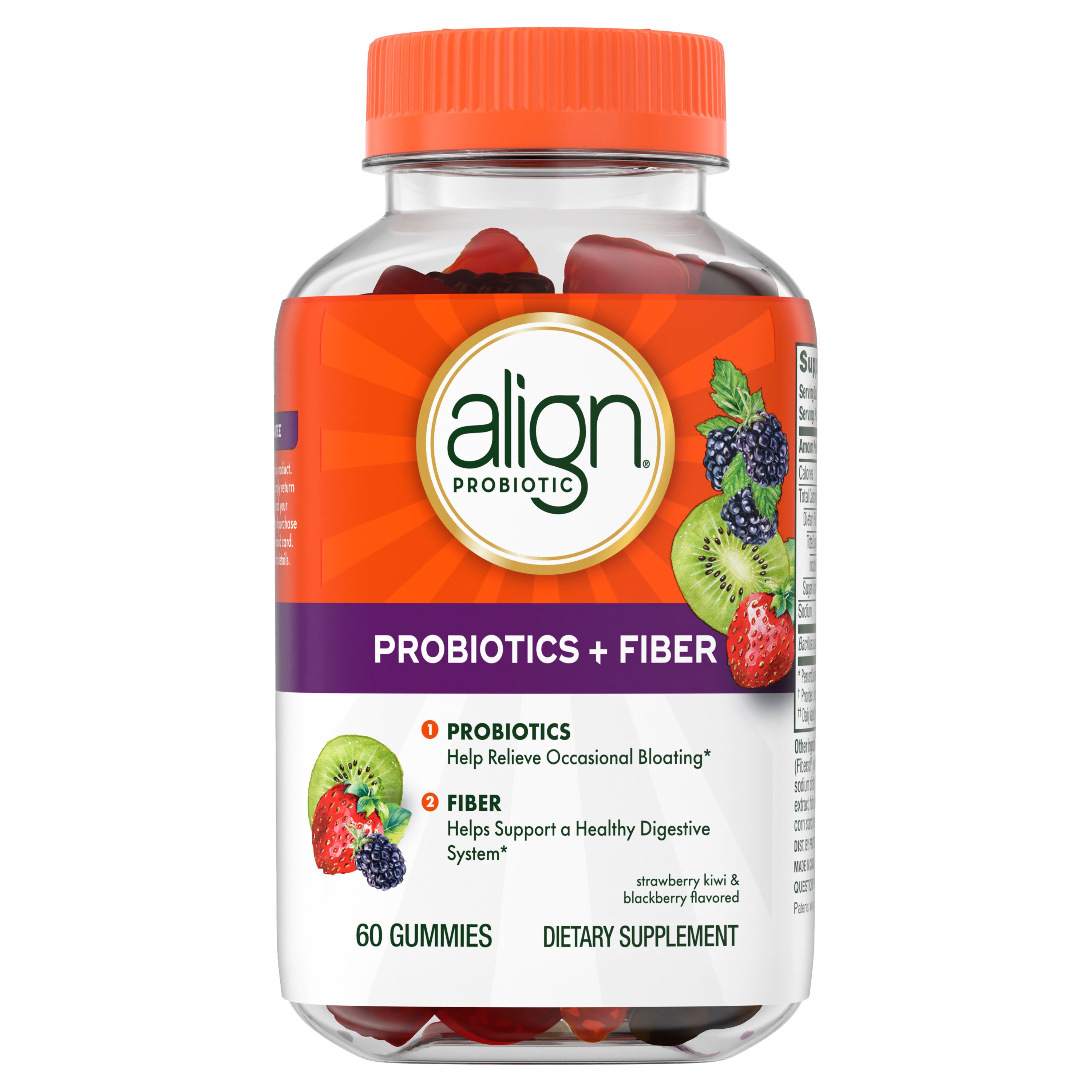 Align Probiotic Gummies, Probiotics + Fiber for Digestive Health - Shop ...