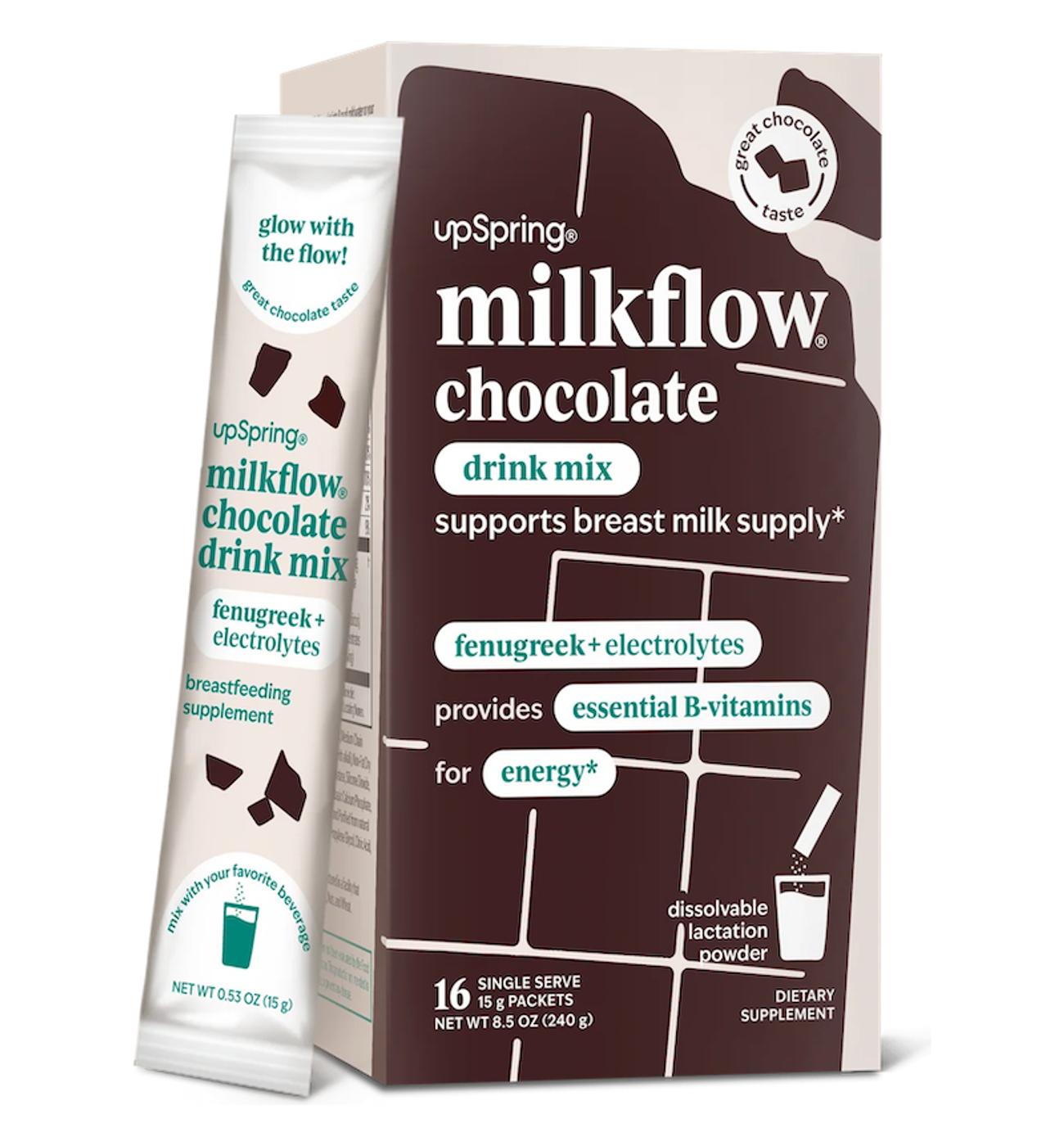Upspring Milkflow Lactation Drink Mix - Chocolate - Shop Breast feeding supplements at H-E-B