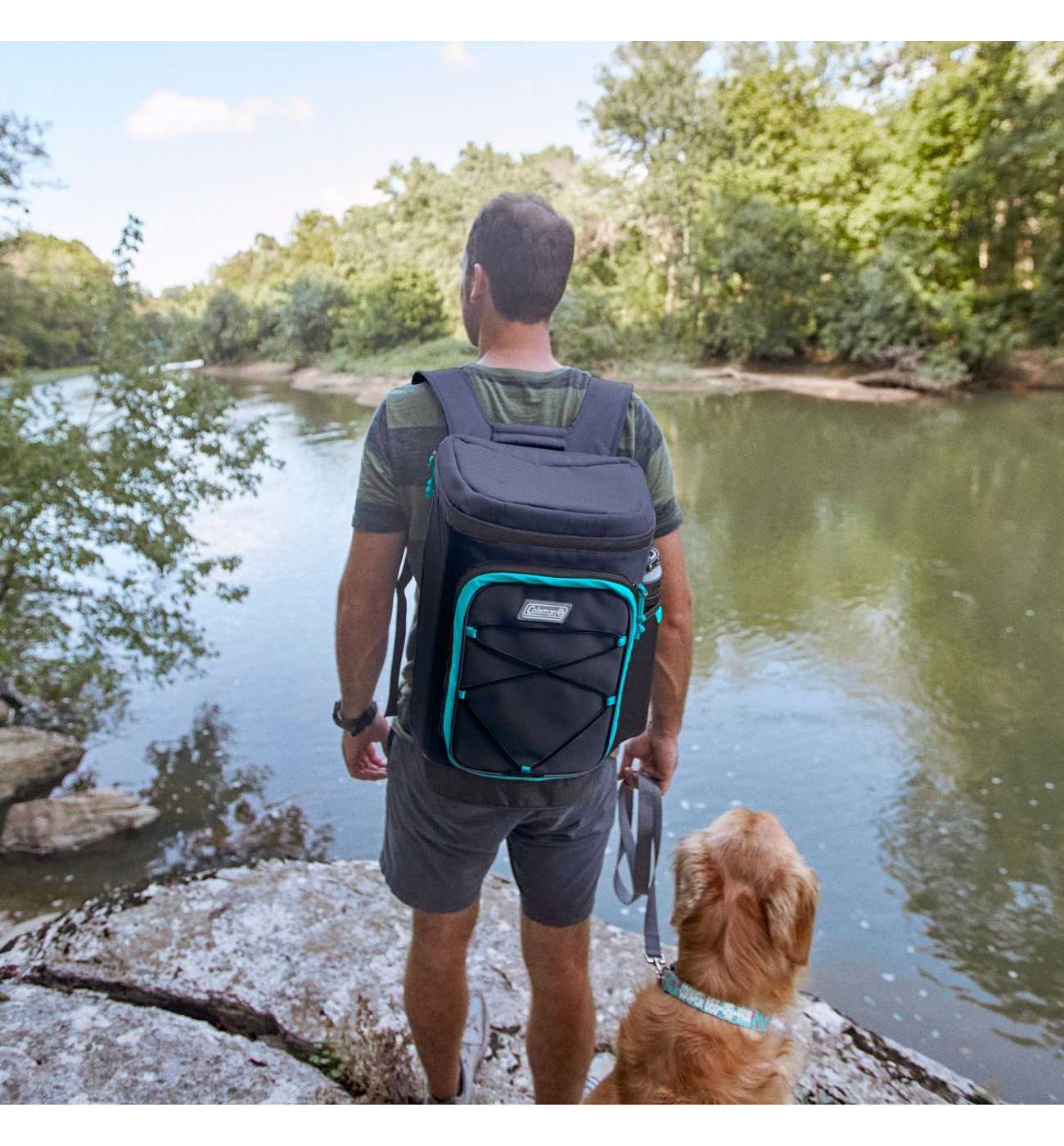 Coleman Xpand 30 Can Backpack Soft Cooler - Blue Nights - Shop Coolers ...