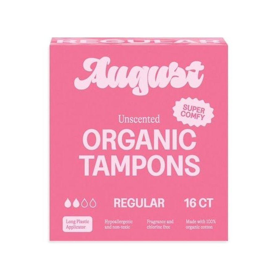 August Organic Cotton Tampons Regular - Shop Tampons at H-E-B