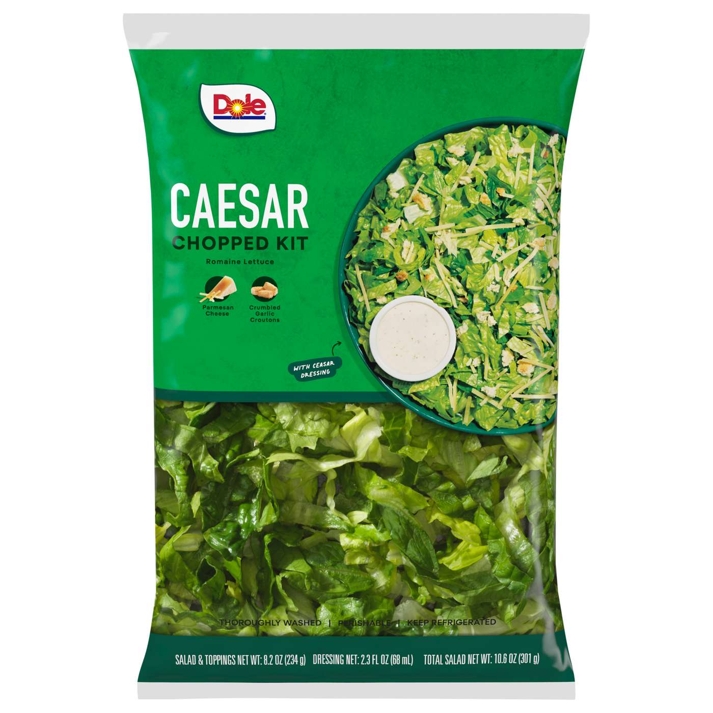 Dole Chopped Salad Kit - Caesar - Shop Salads at H-E-B