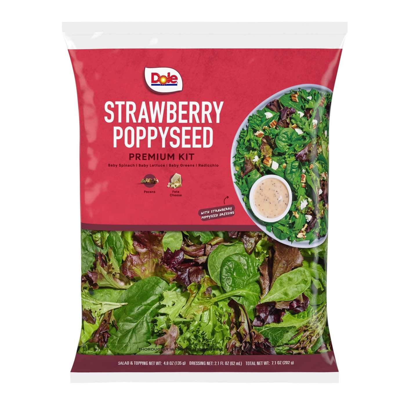 Dole Salad Kit - Strawberry Poppyseed - Shop Salads at H-E-B