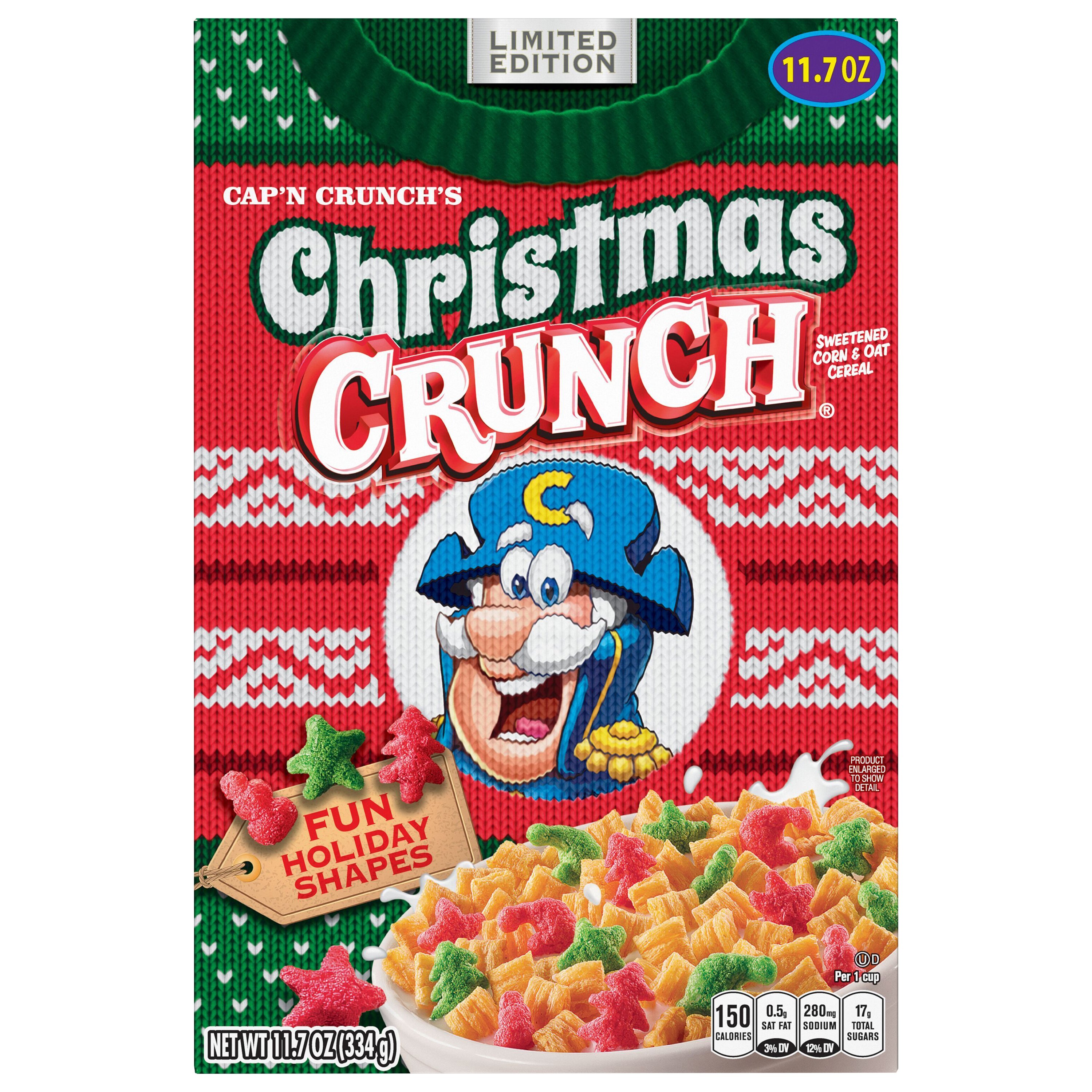 Cap'n Crunch Limited Edition Christmas Crunch Cereal - Shop Cereal at H-E-B